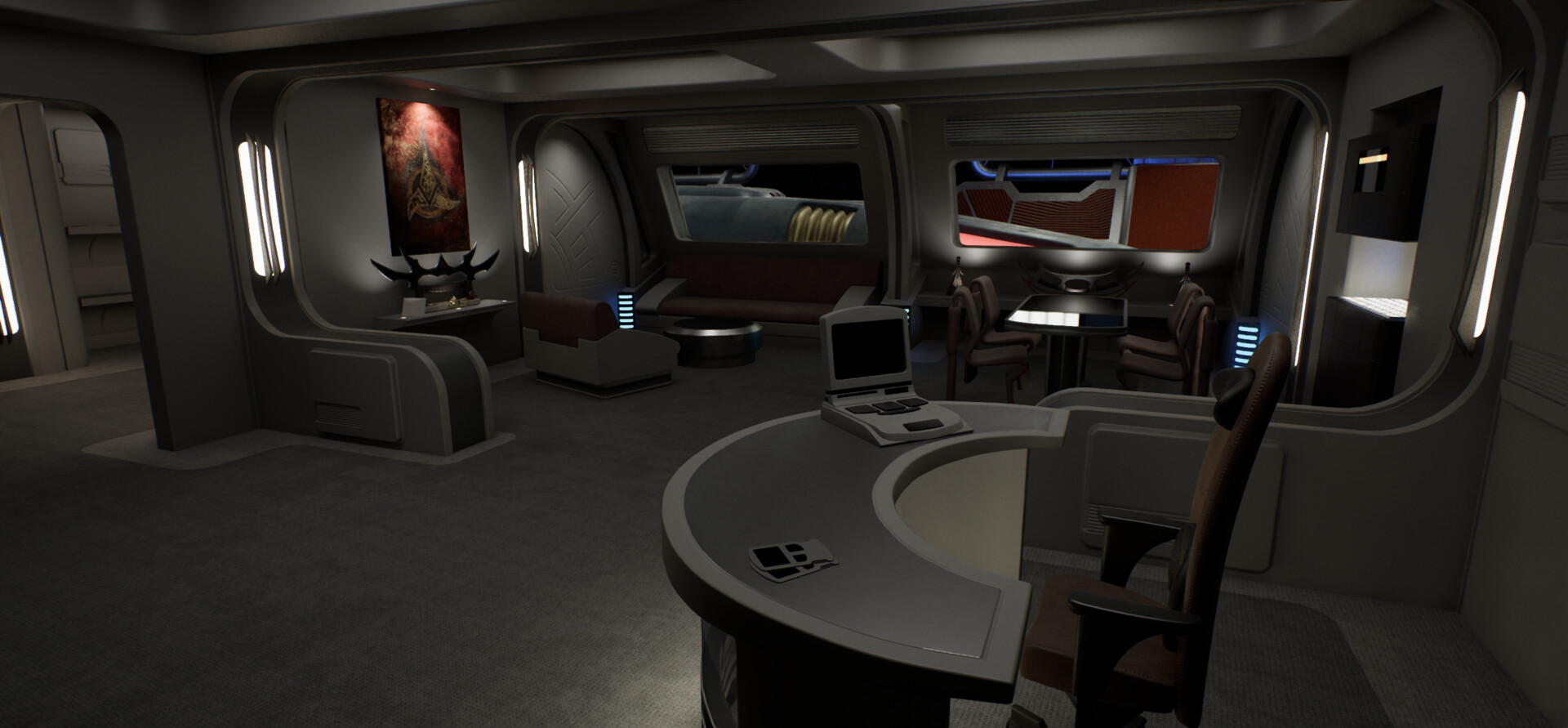Daniel Korican Portfolio - Crew Quarters (Janeway, Chakotay, B'Elanna)
