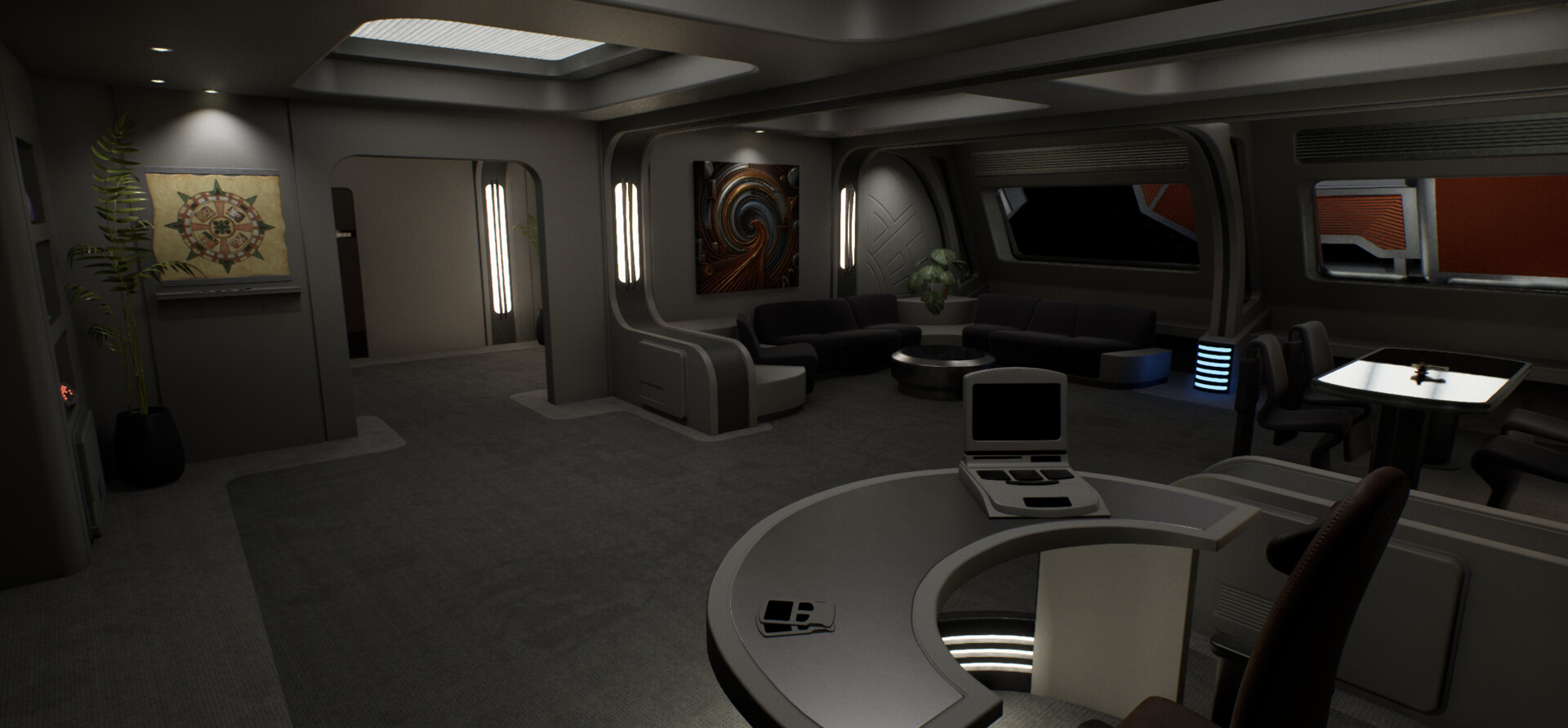 Daniel Korican Portfolio - Crew Quarters (Janeway, Chakotay, B'Elanna)