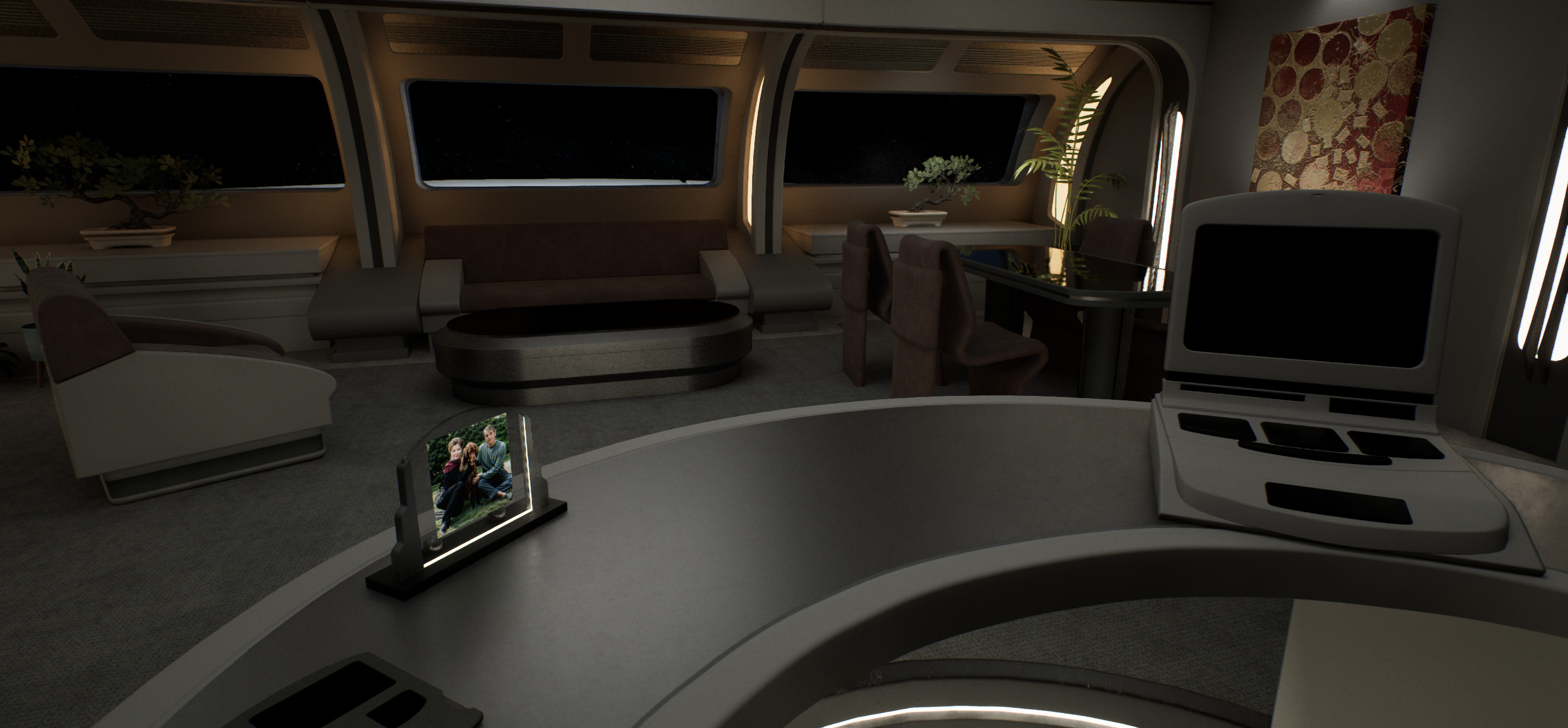 Daniel Korican Portfolio - Crew Quarters (Janeway, Chakotay, B'Elanna)