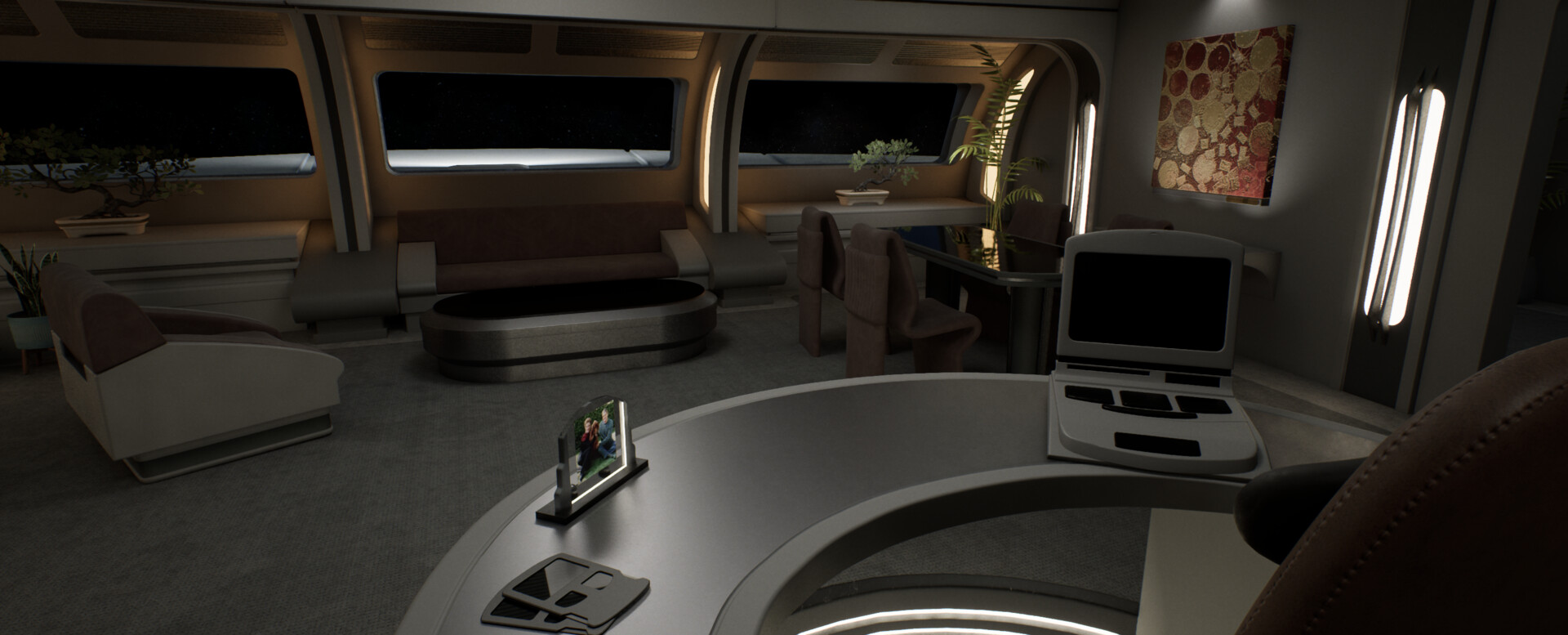 Daniel Korican Portfolio - Crew Quarters (Janeway, Chakotay, B'Elanna)
