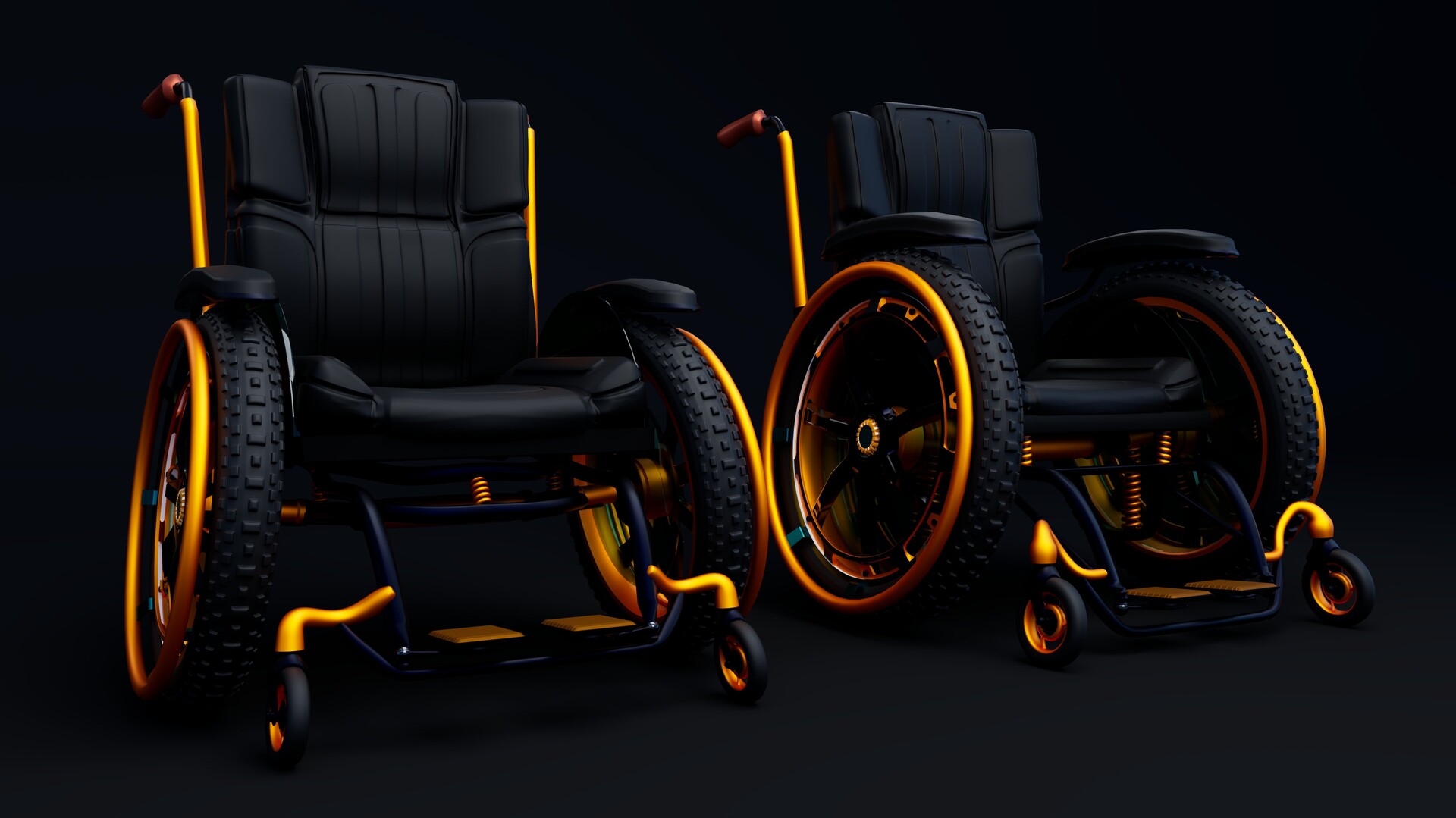 ArtStation - Sporty Stylize Wheel Chair Wheelchair Self-concept