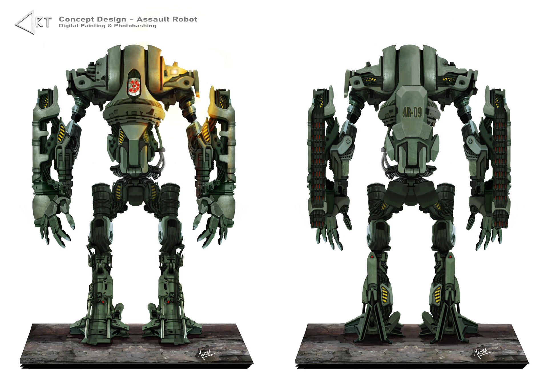 ArtStation - Concept Design - Assault Robot