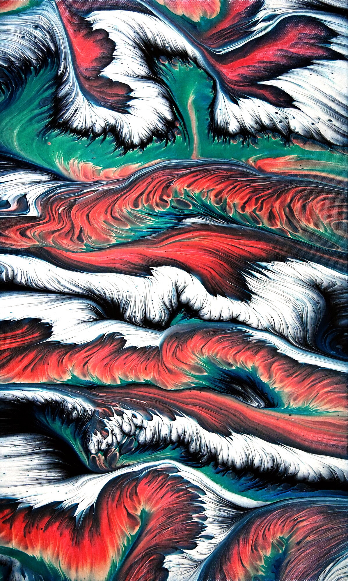 ArtStation - Creating a Stunning Abstract Art Piece: Acrylic Pour ...