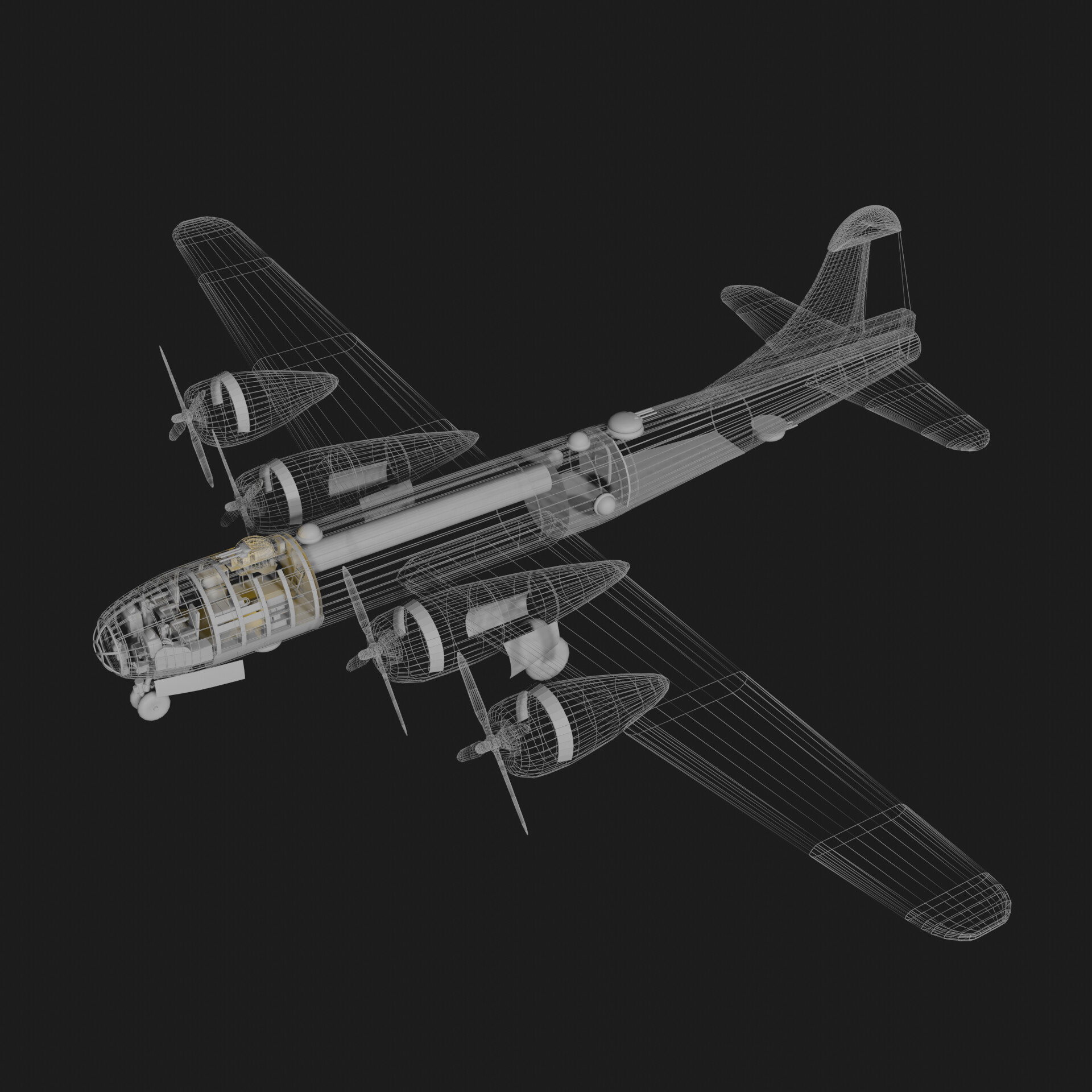 ArtStation - B29 Bomber WIP