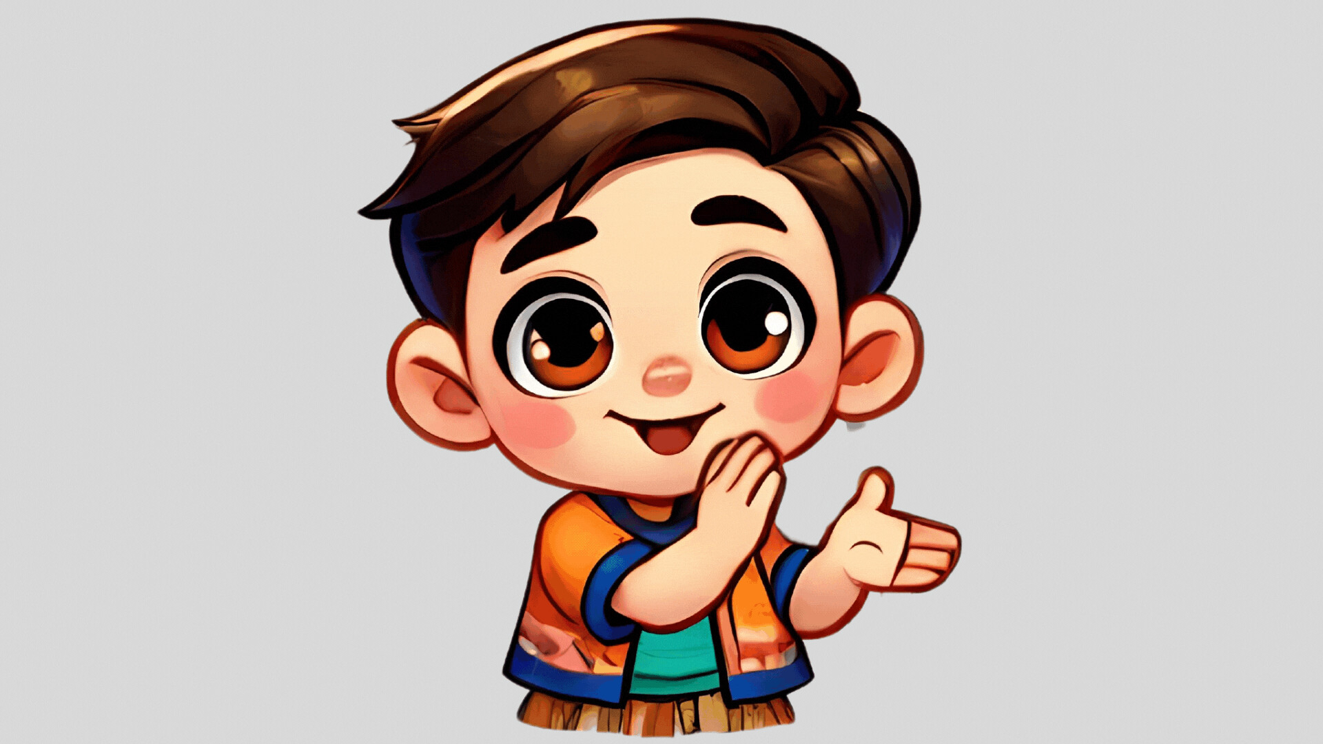 ArtStation - Cute Boy Clapping Hands GIF
