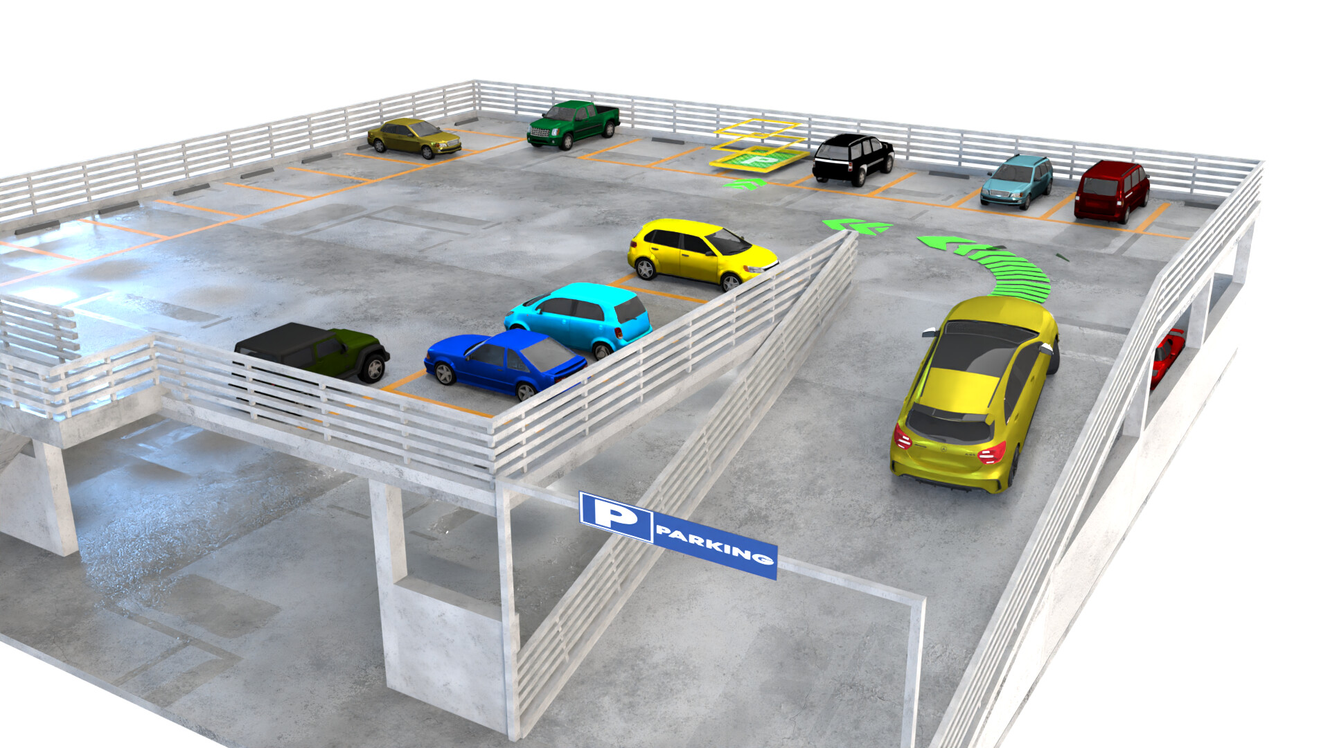 ArtStation - Render Parking Game