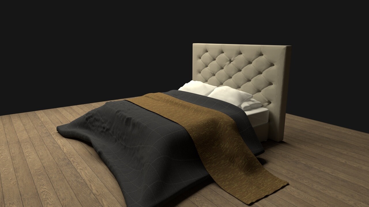 ArtStation - BED MODELLING - why is it so hard