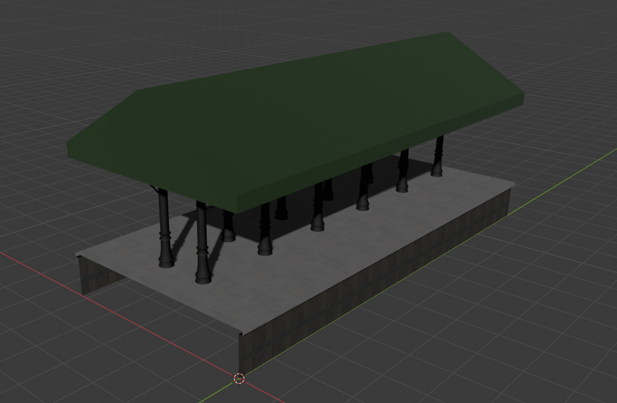 ArtStation - 1 Hour Challenge - Modular Train platform Kit