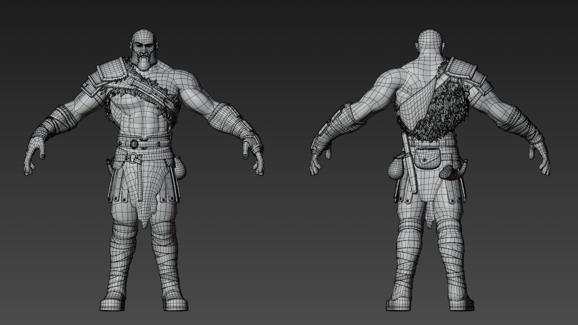 Dani Tufeld - Kratos - Stylized