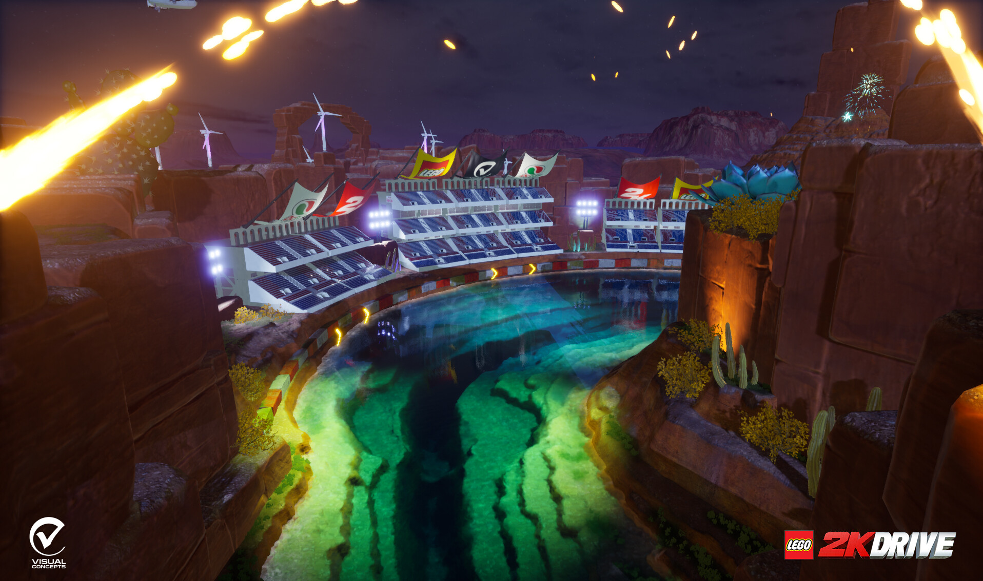 ArtStation - LEGO 2K Drive - Big Butte Grand Brick Arena
