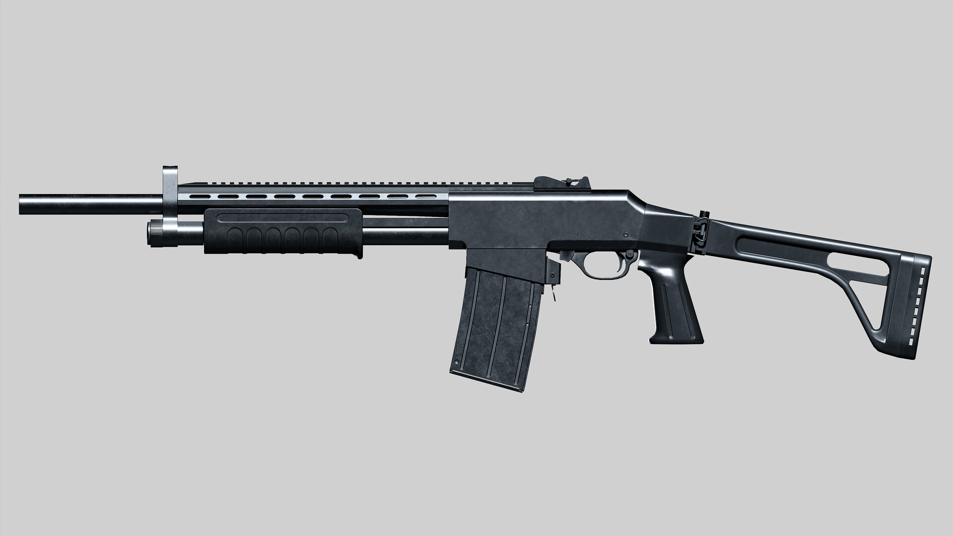 Hawk 12 Gauge Tactical Shotgun Interstate Arms 981 Hawk Field Pump .12