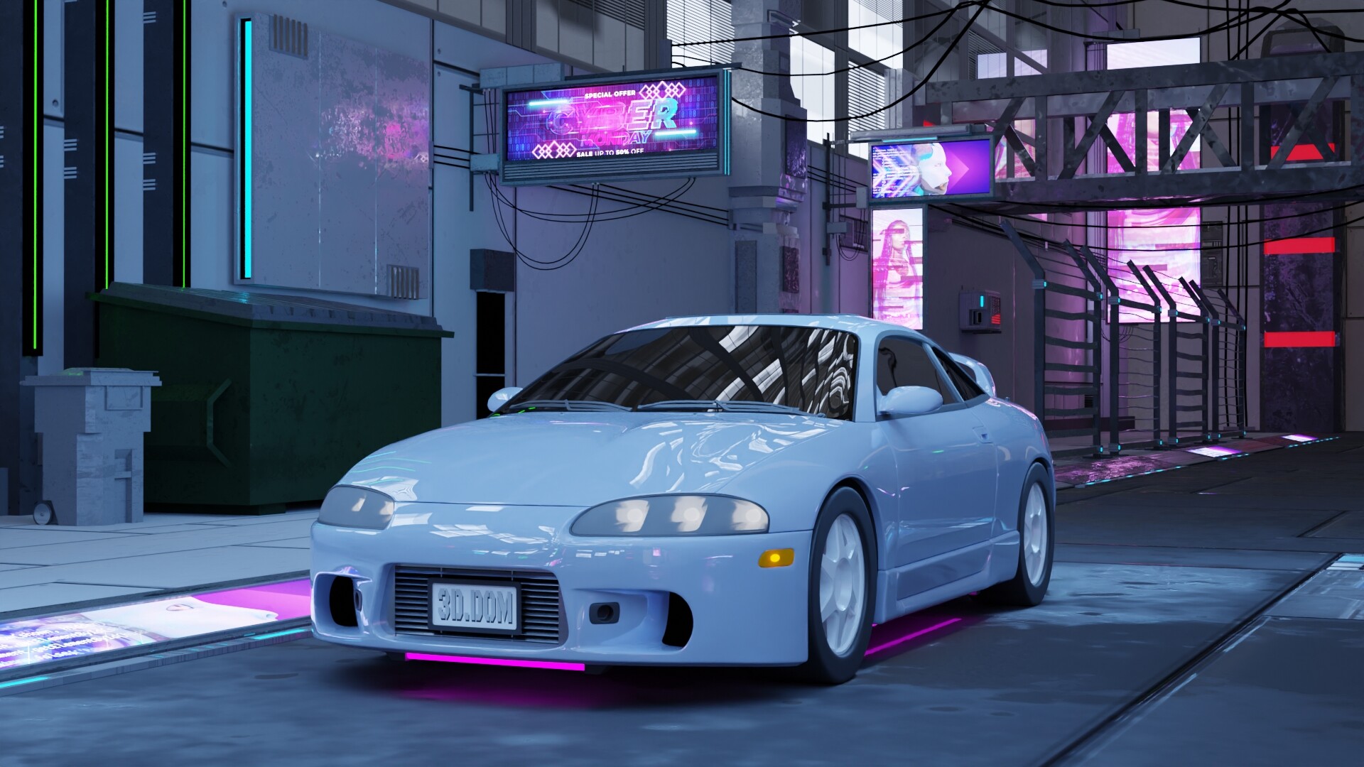 ArtStation - Mitsubishi Eclipse GSX