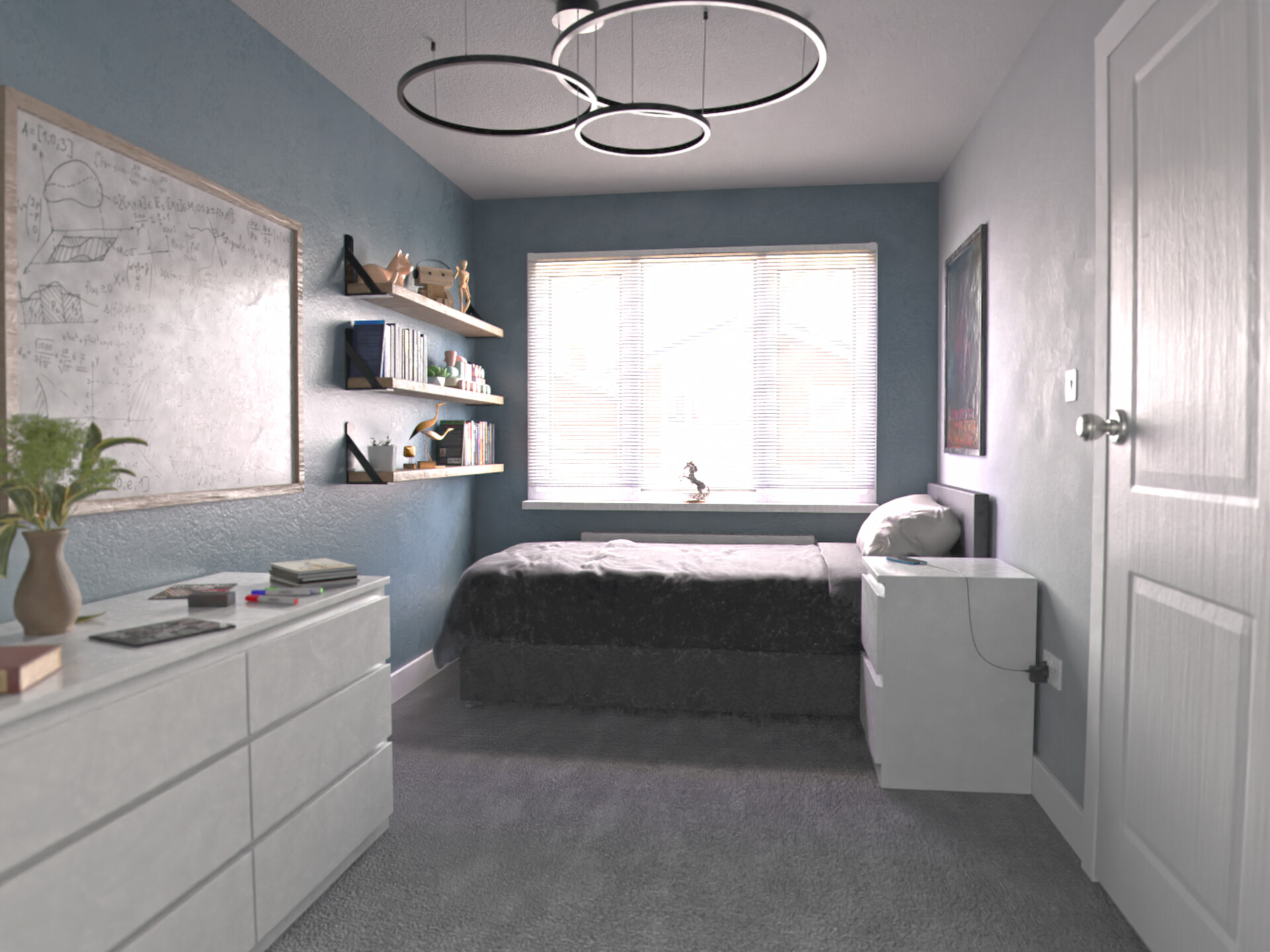 ArtStation - Small Bedroom ArchViz