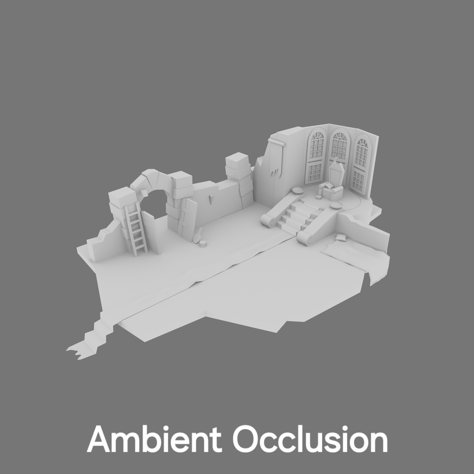 ArtStation - 3D model of an environment