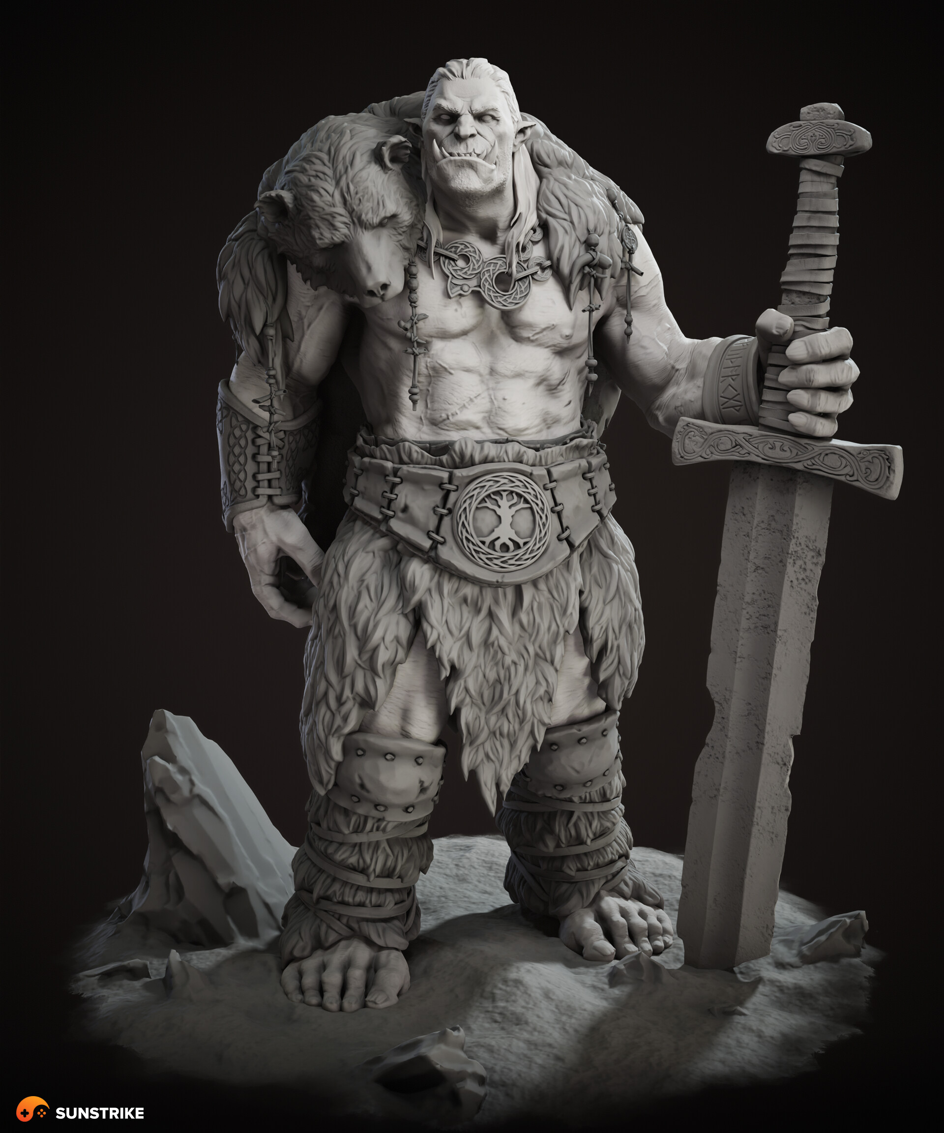 SunStrike Studios - Orc Sculpt and Renders