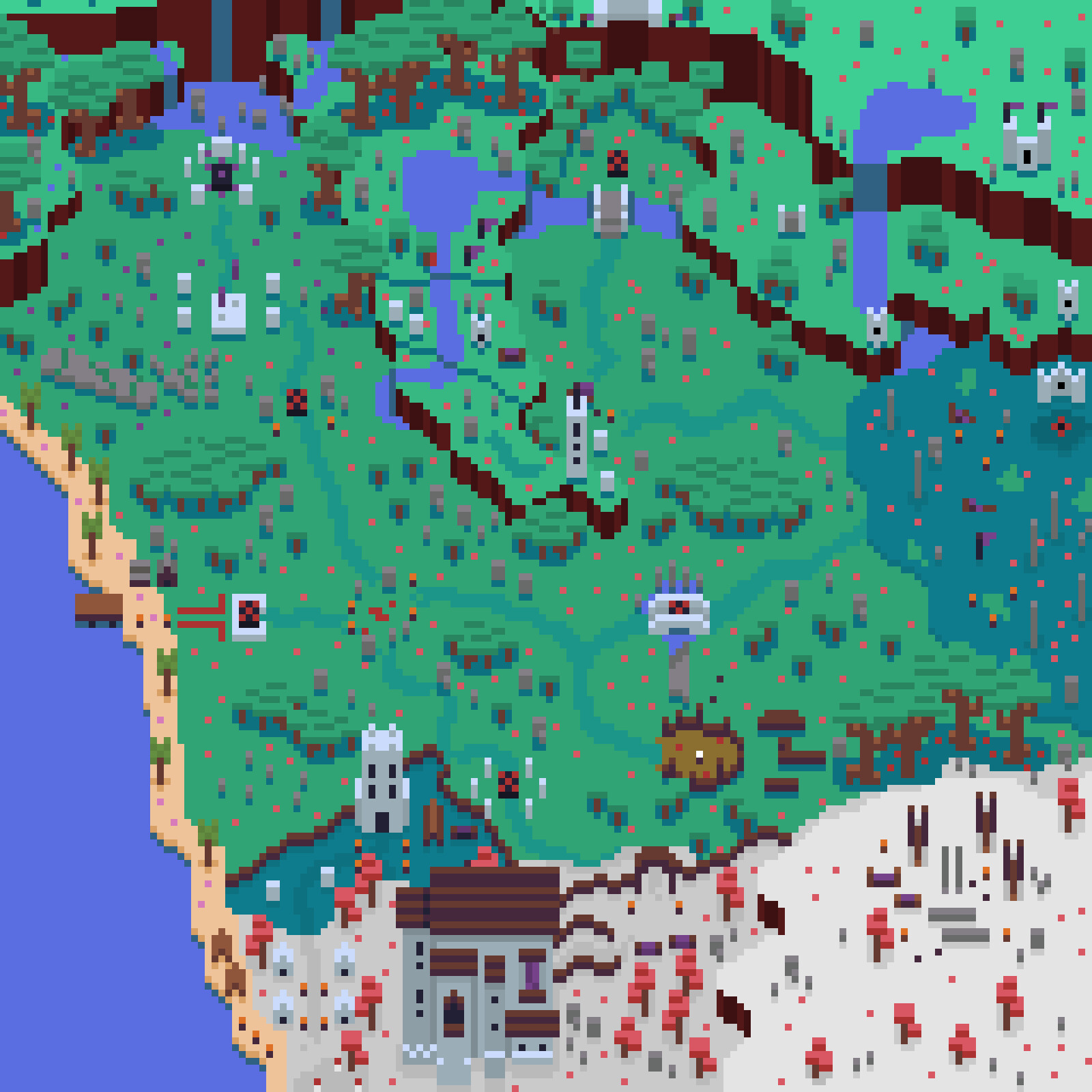 ArtStation - Minimalist world map