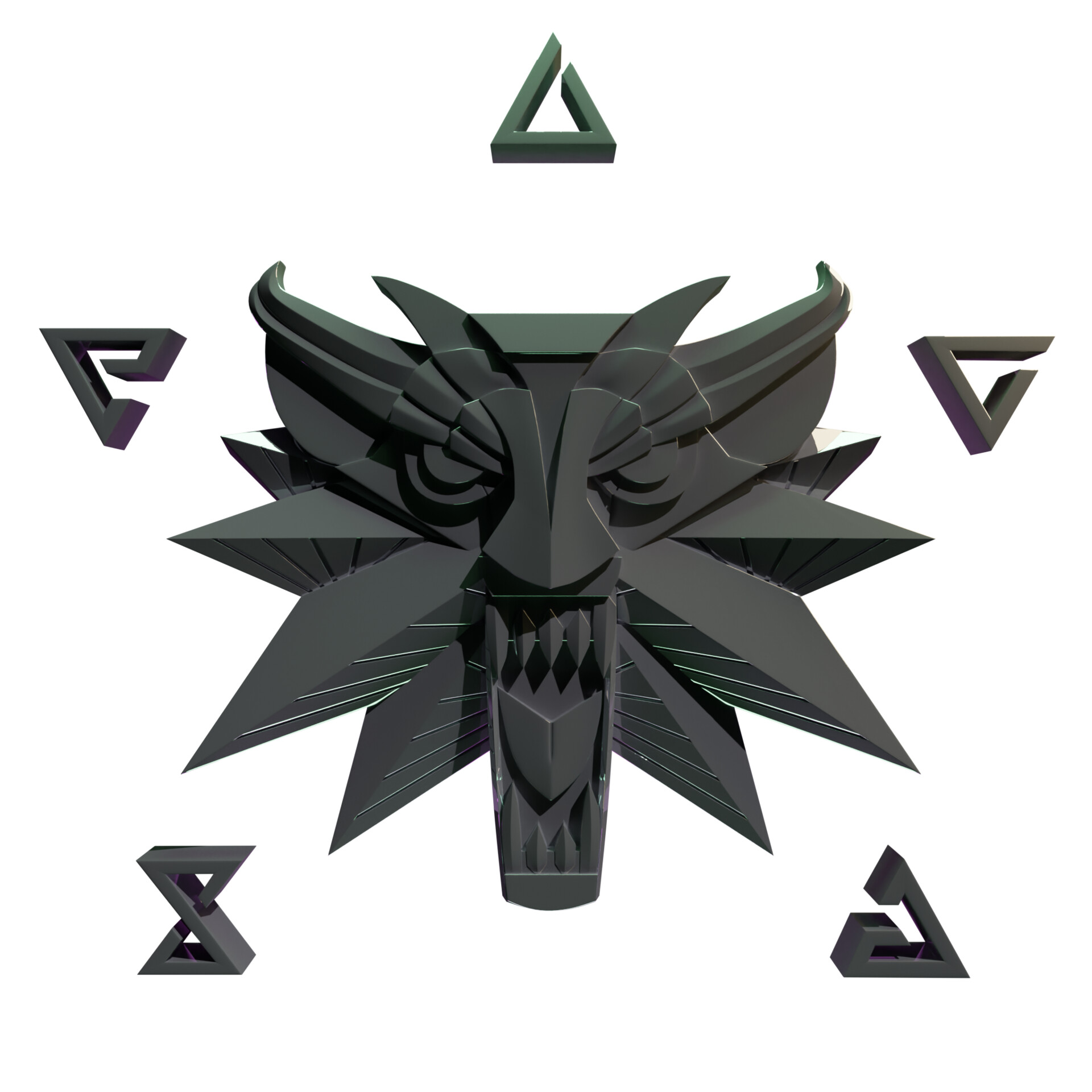 ArtStation - The Witcher Wolf Head