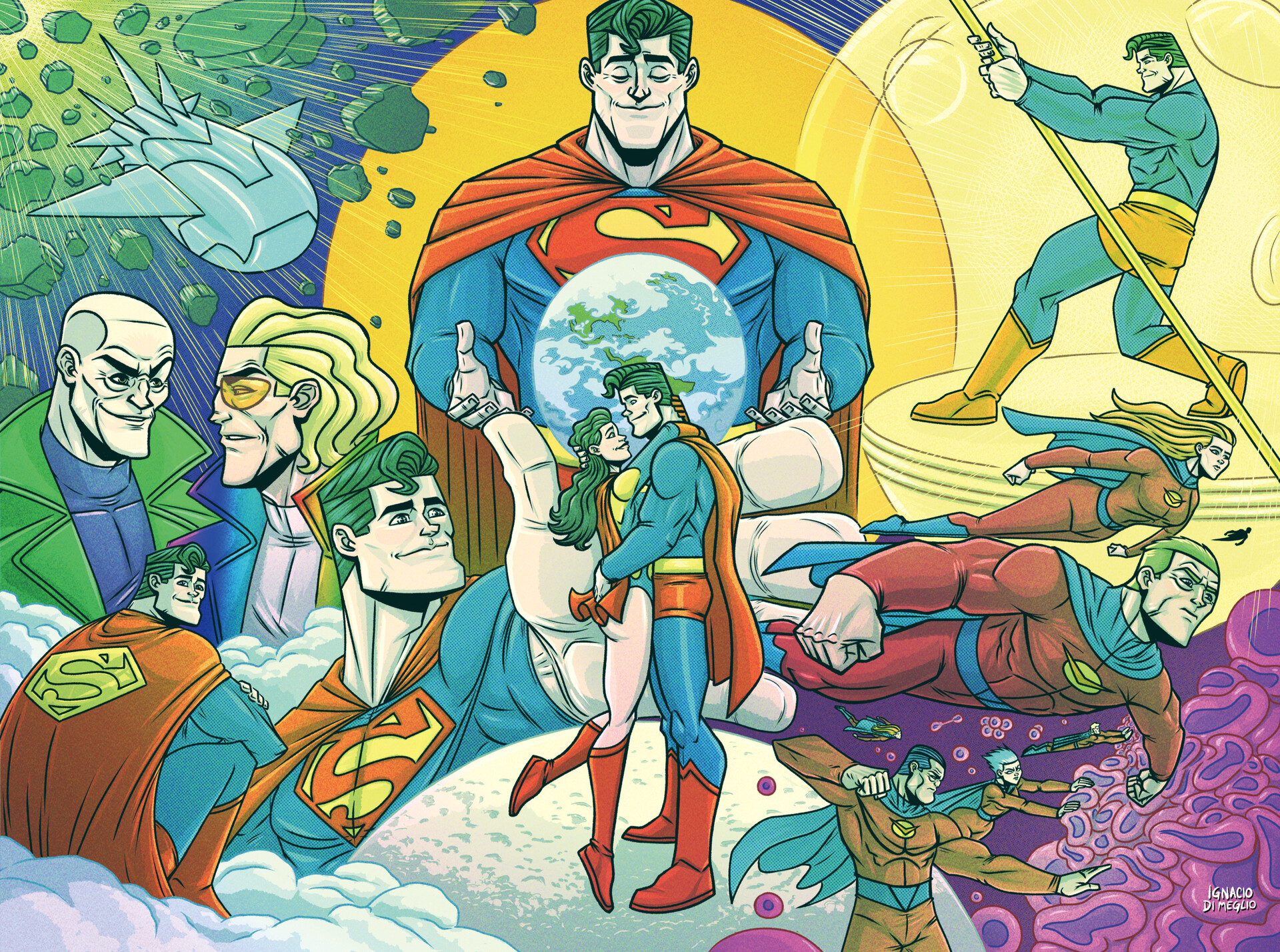 ArtStation - COMICS CURING CANCER ART BOOK CENTERFOLD FOR THE AMERICAN ...