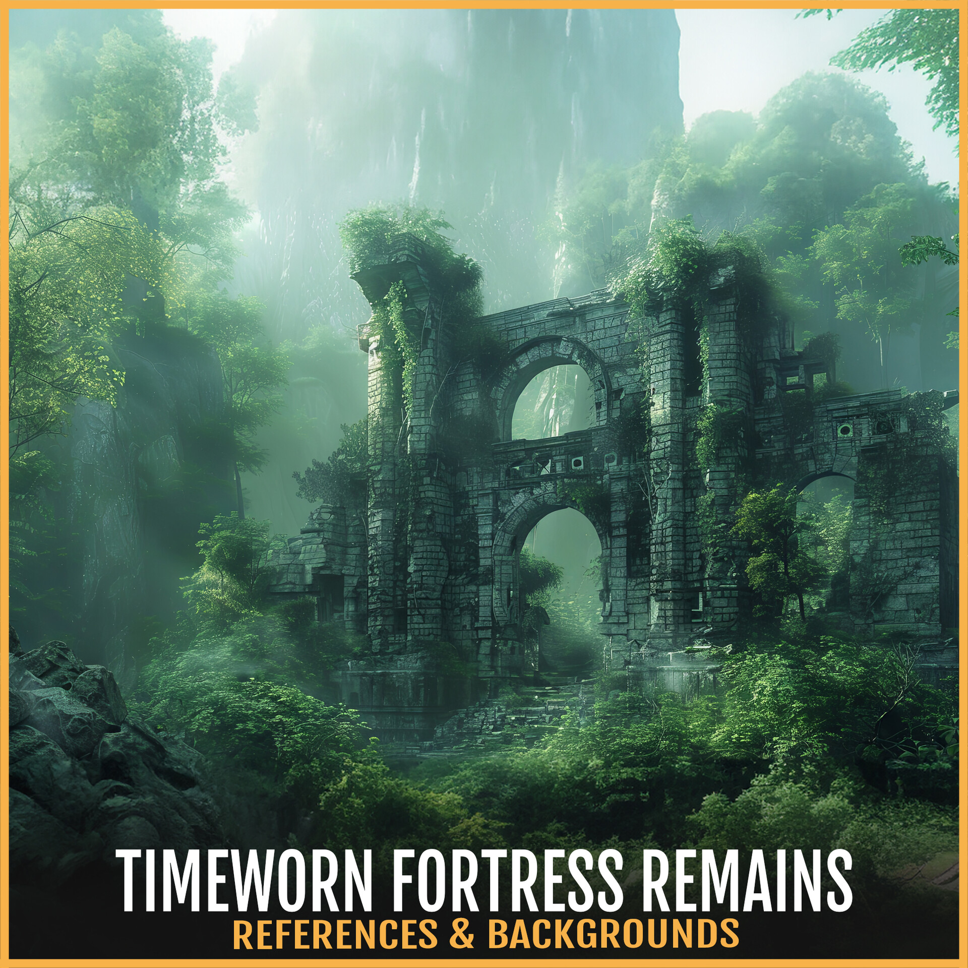 ArtStation - 303 Timeworn Fortress Remains environment