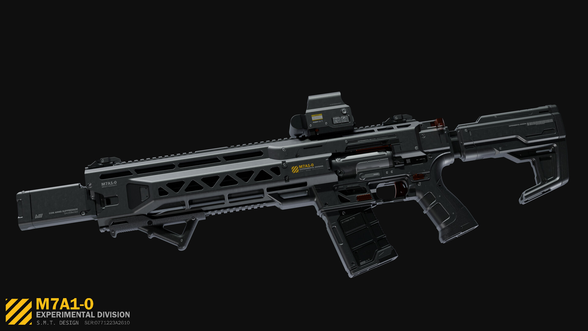 ArtStation - M7A1-0 Experimental Rifle