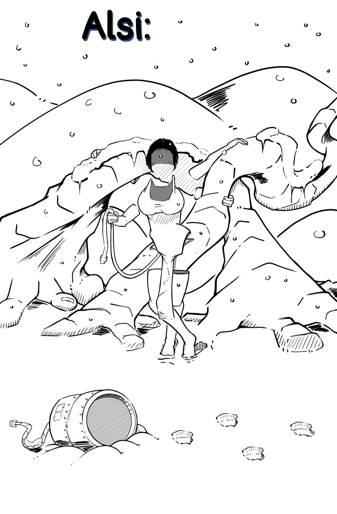 ArtStation - Cover Invisible mutant in apocalyptic winter world.