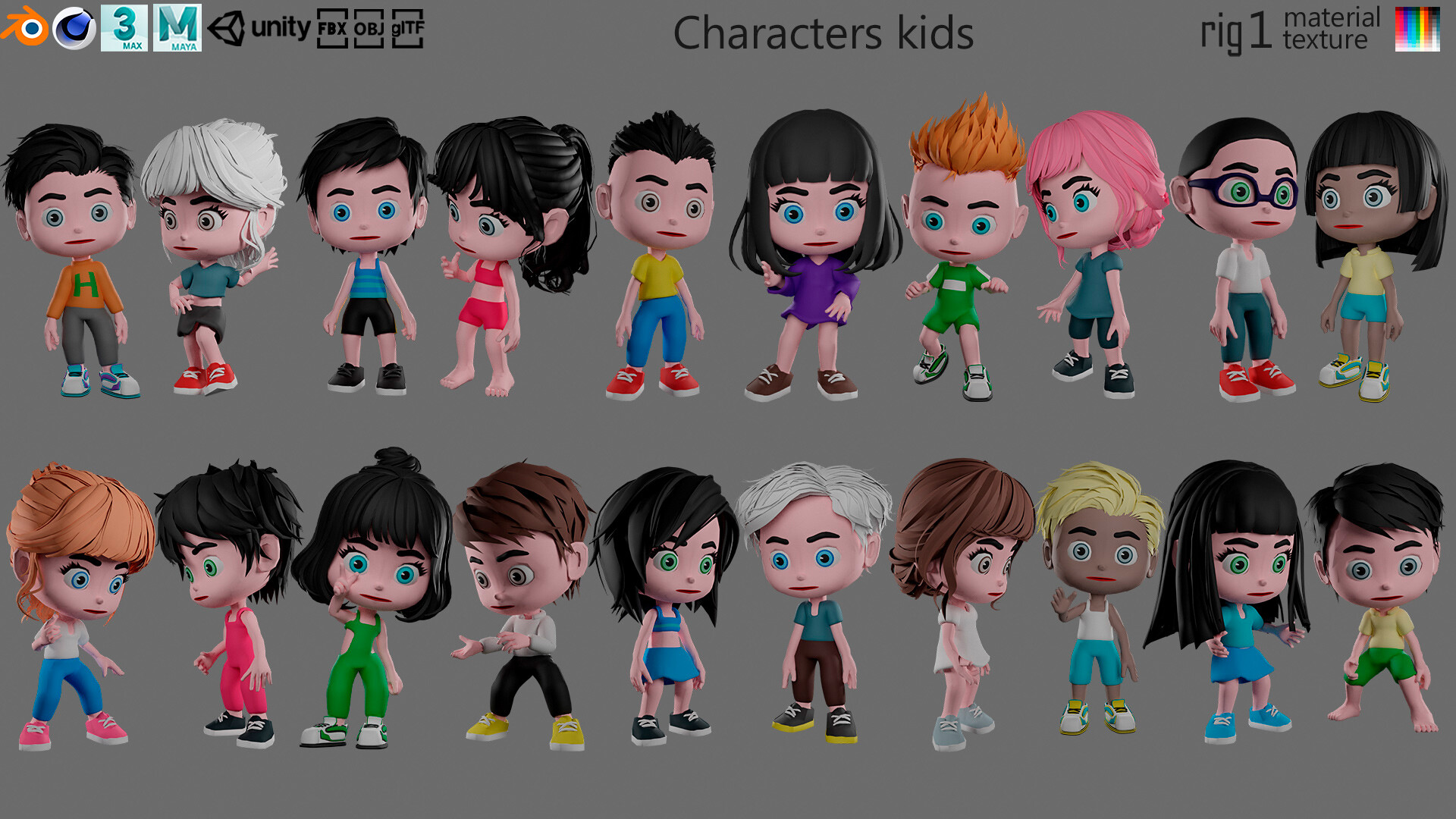 ArtStation - Characters kids