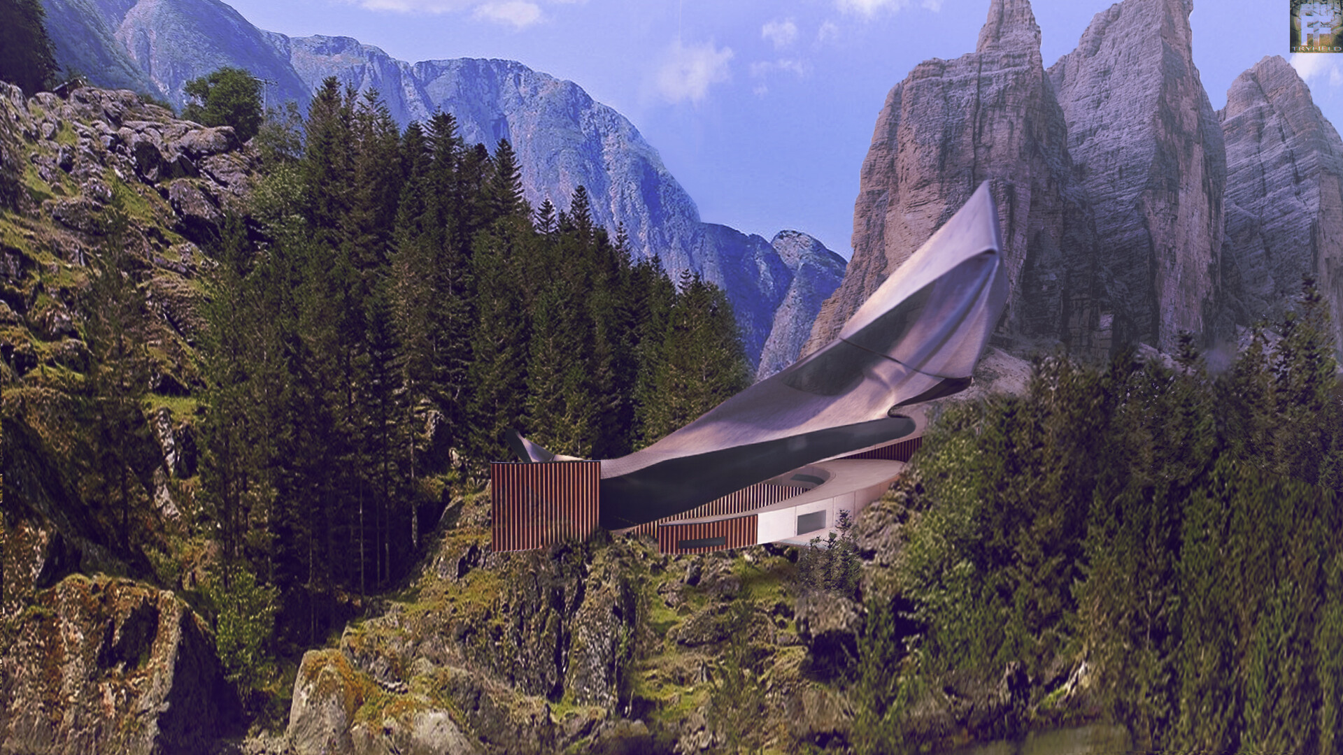 ArtStation - Valley building