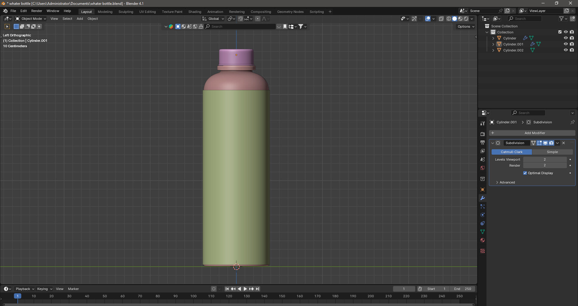 ArtStation - whater bottle