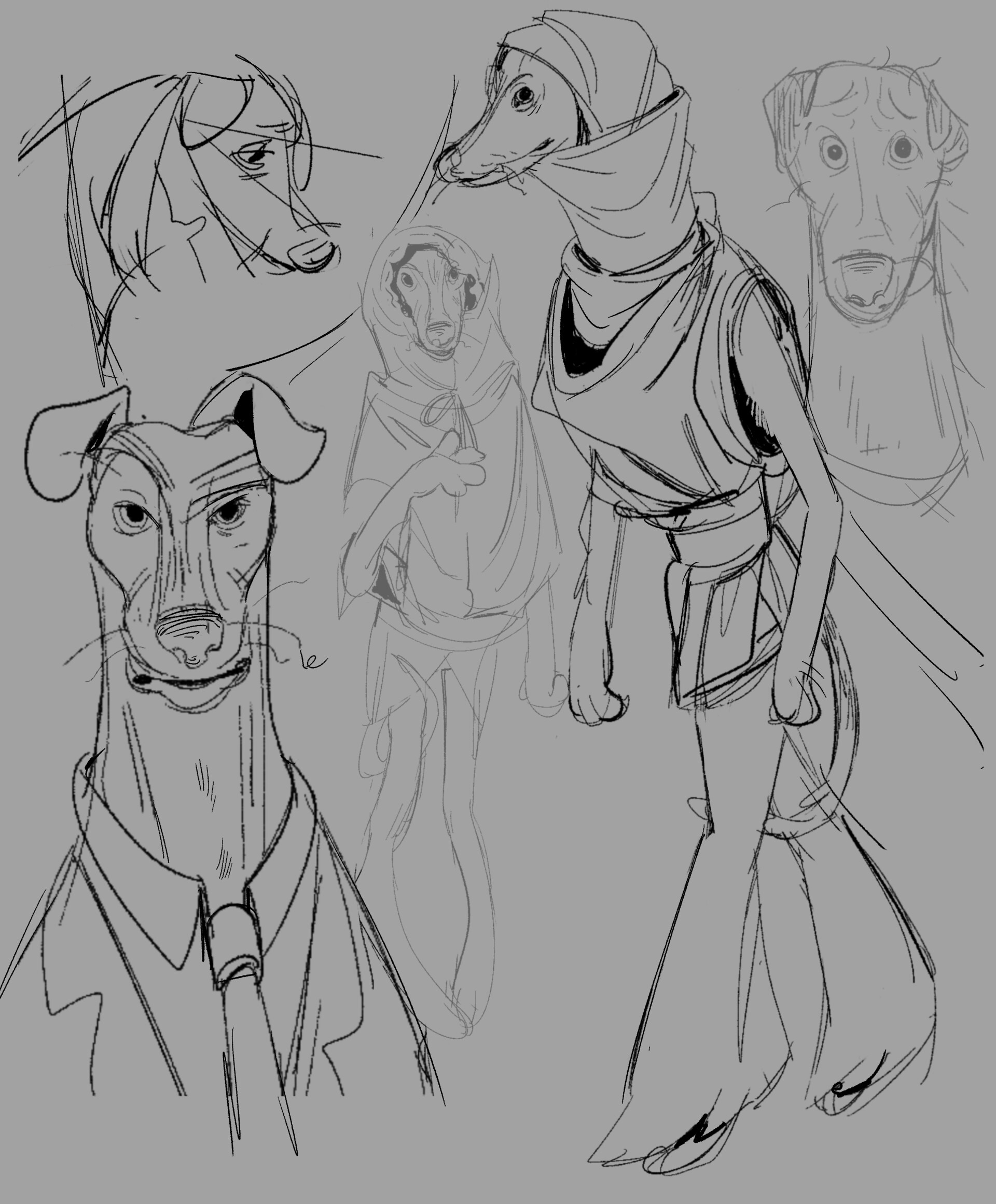 ArtStation - Greyhound characters