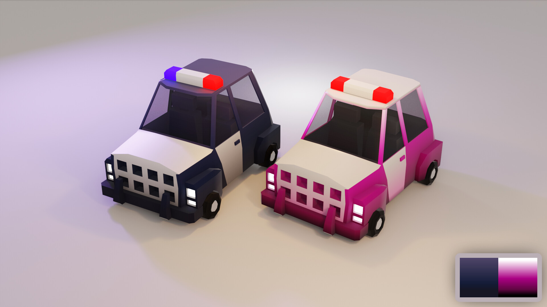 ArtStation - Lowpoly cars