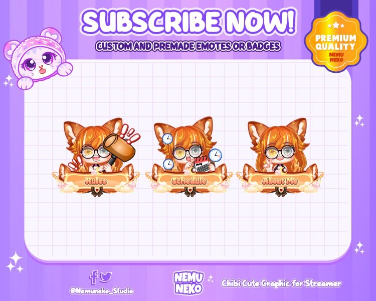 ArtStation - 💞CUSTOM CHIBI PANEL💞