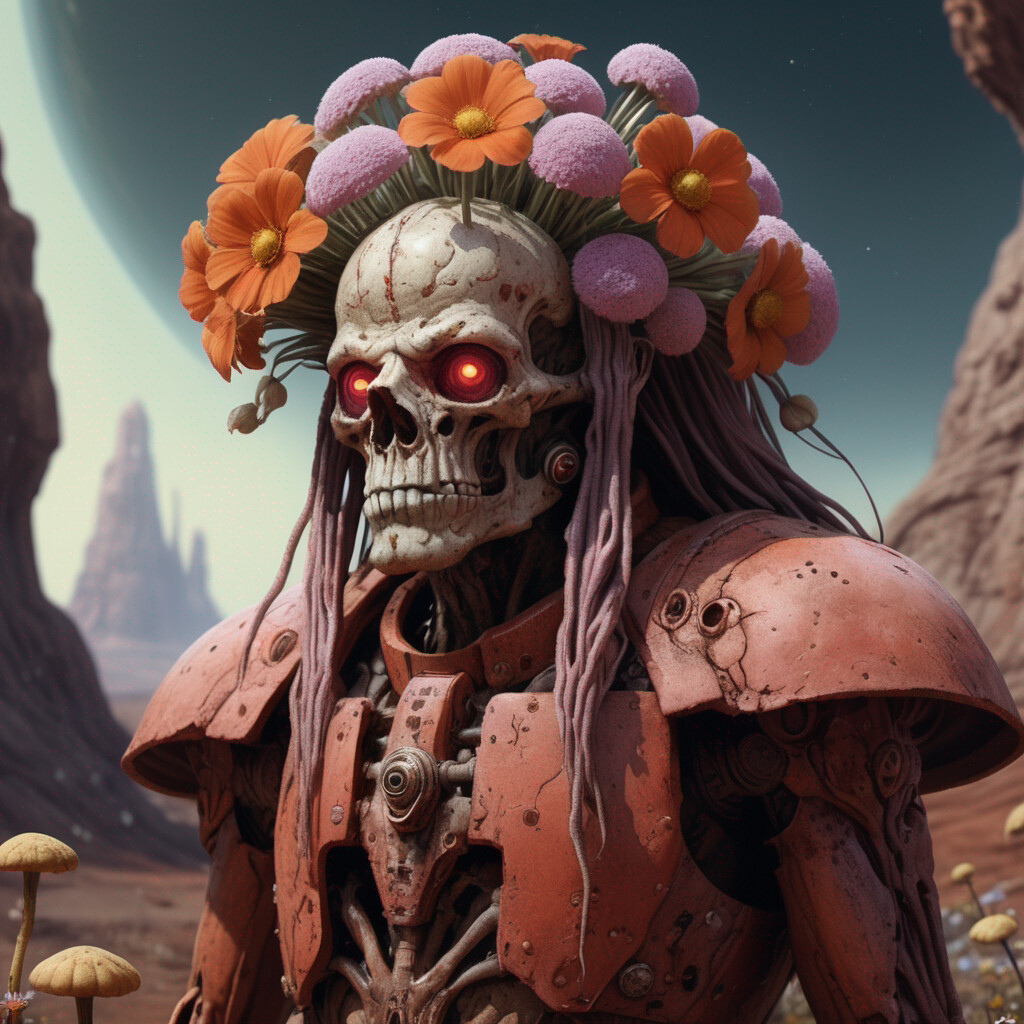 ArtStation - Gauss image of a mars humanoid