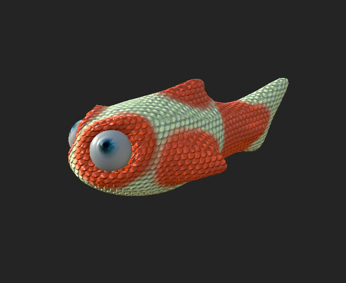 ArtStation - Big fish little fish swimming in the water