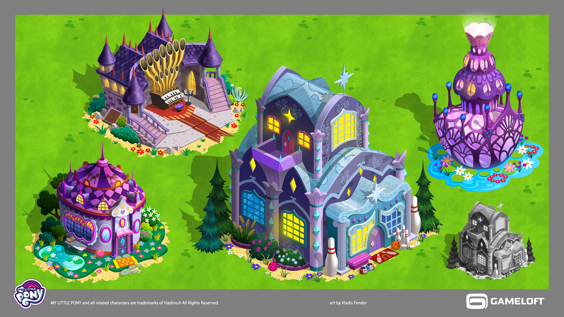 ArtStation - MLP buildings/ decor
