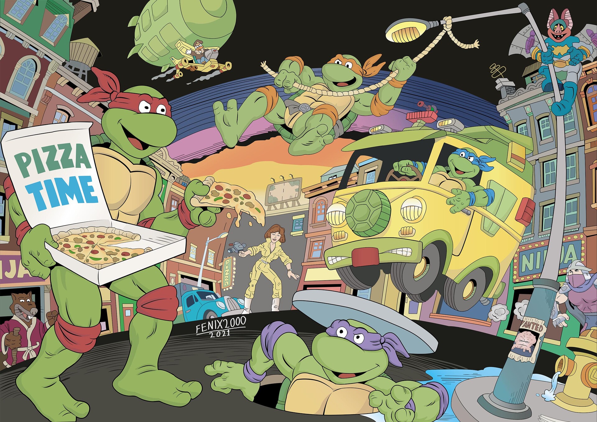 ArtStation - Tmnt 90s animated series