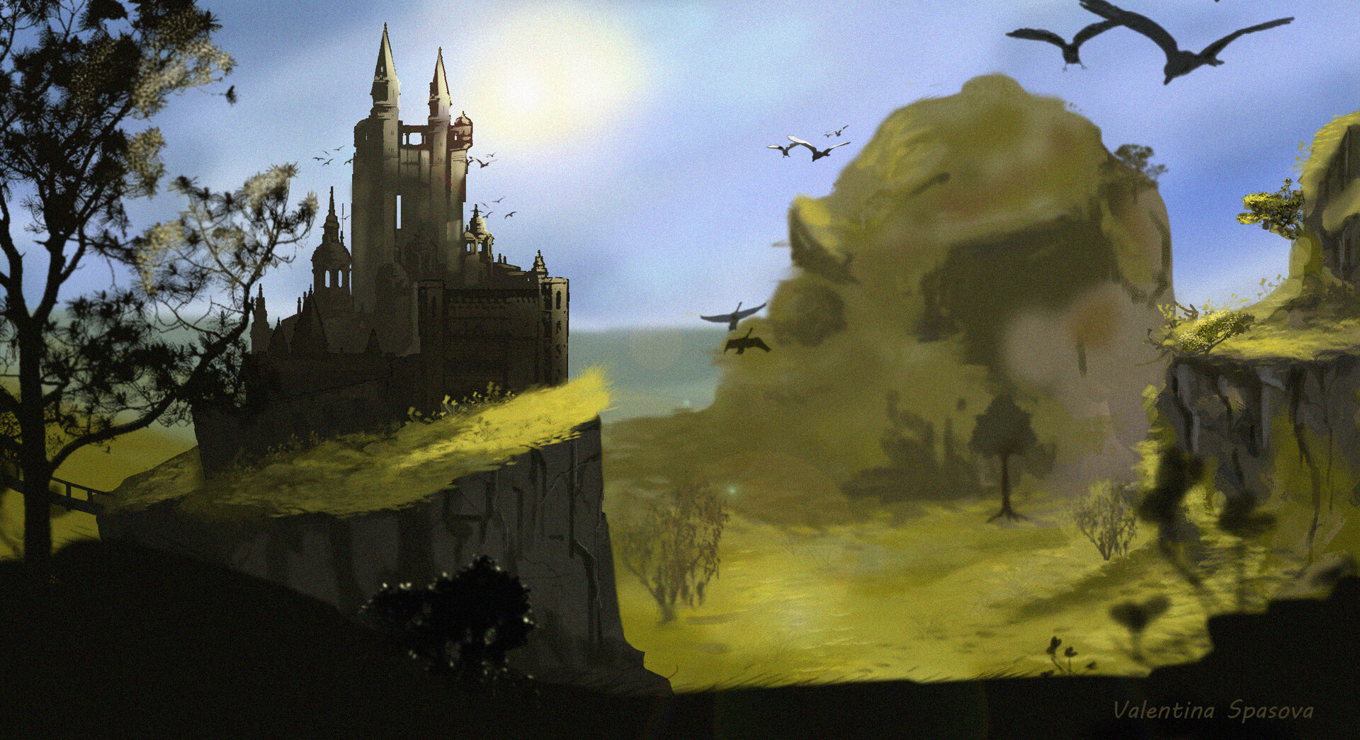 ArtStation - Castle Landscape