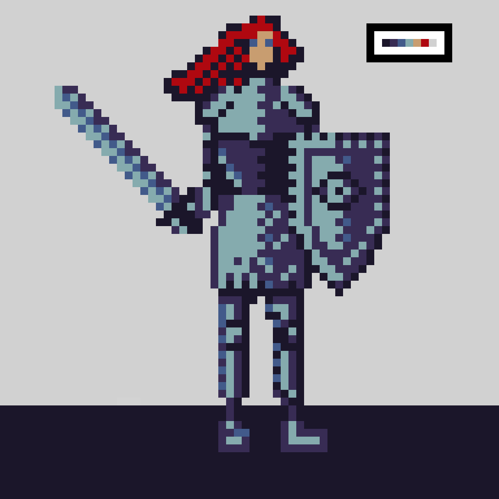 ArtStation - Pixel art knight practice — first time animation/limited ...