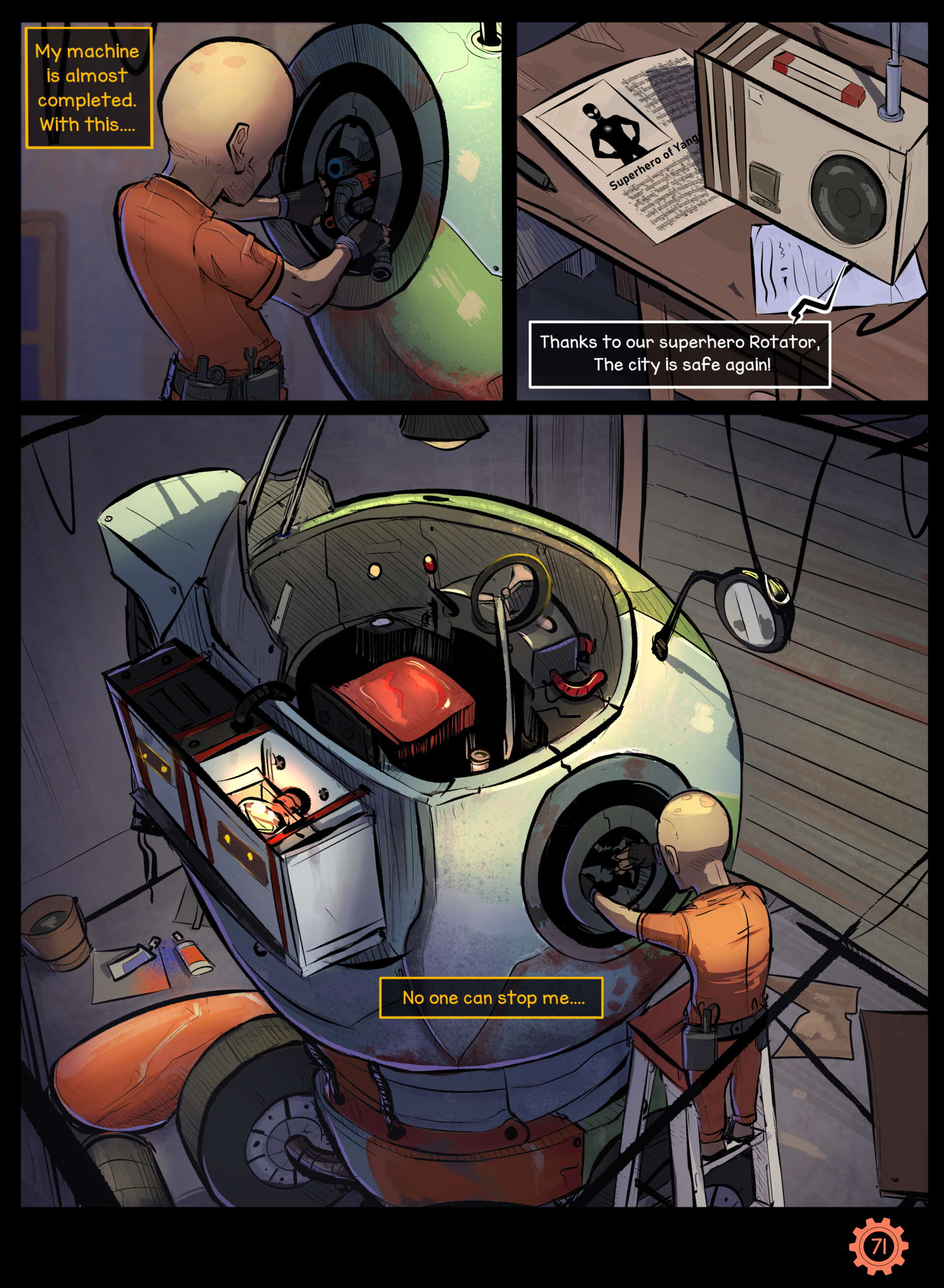 ArtStation - Mechanic Comic Pg 71