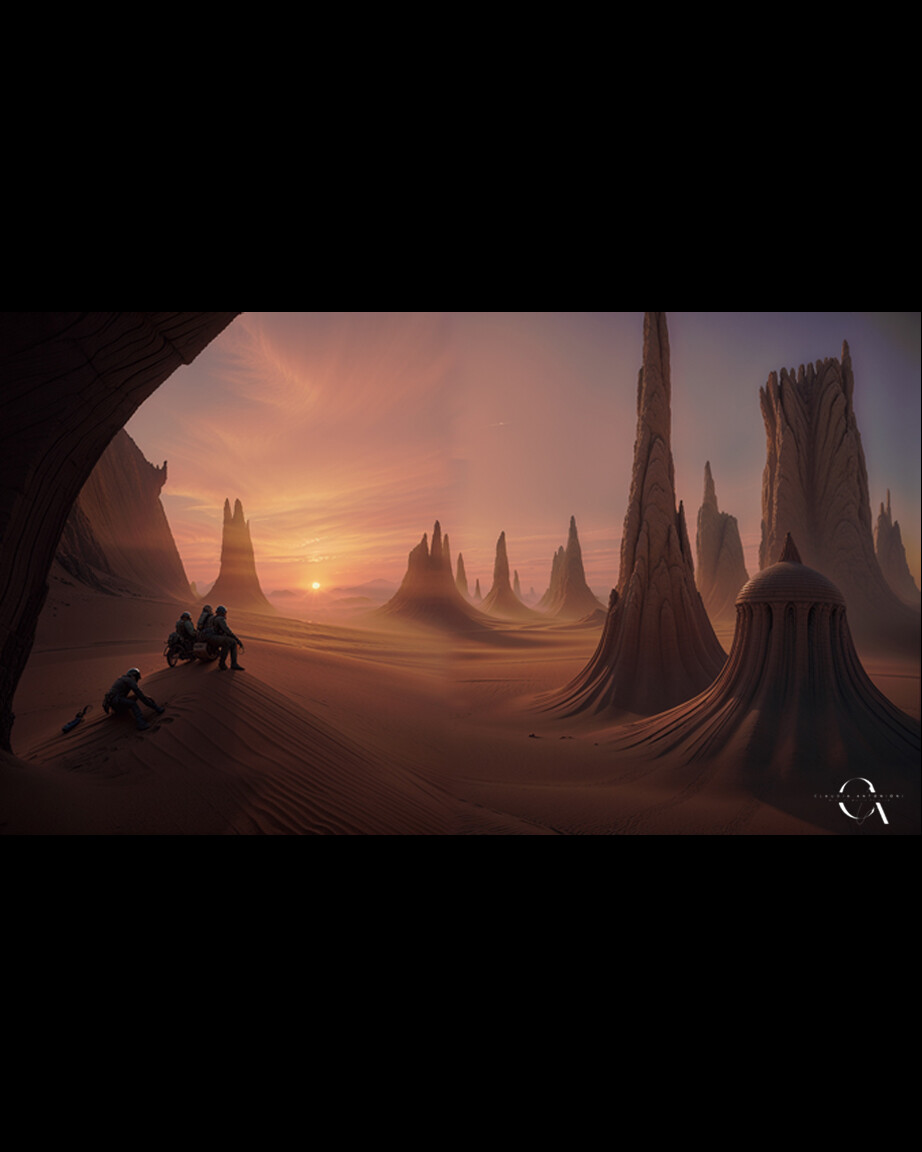 ArtStation - Dune Matte Paint inspired