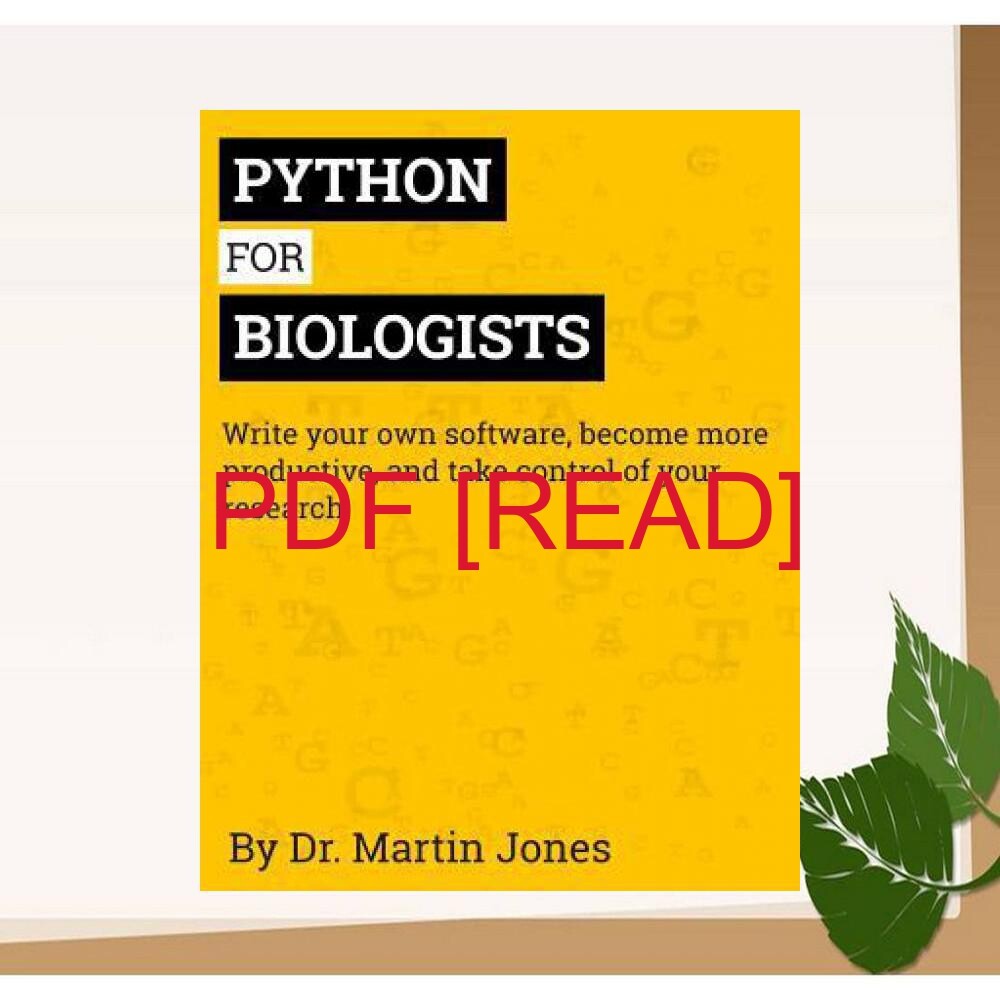 ArtStation - Read Now epub Python for Biologists A complete programming course for beginners ...
