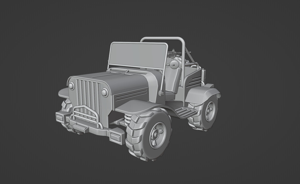 ArtStation - War Jeep