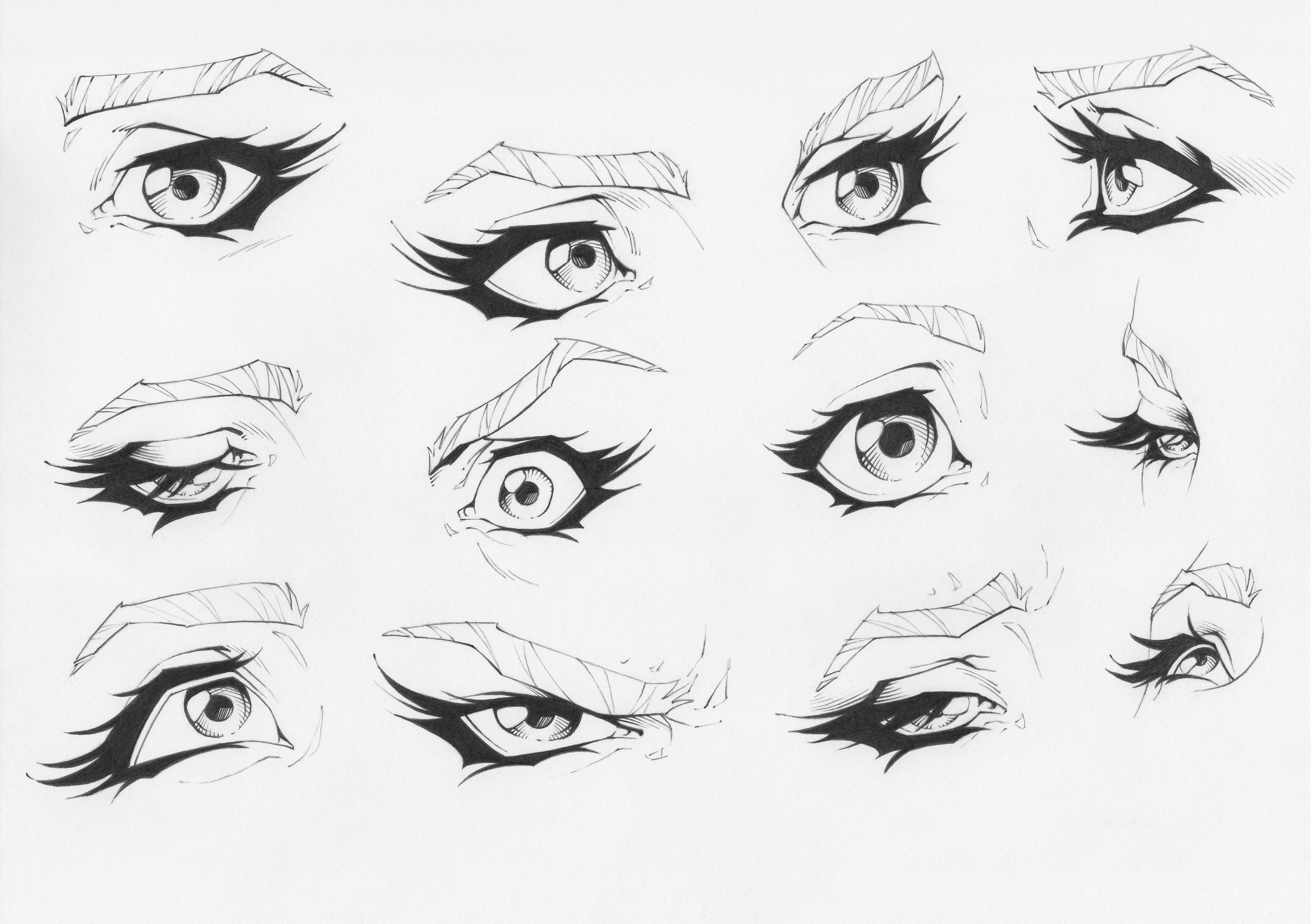 how to draw eyes comic