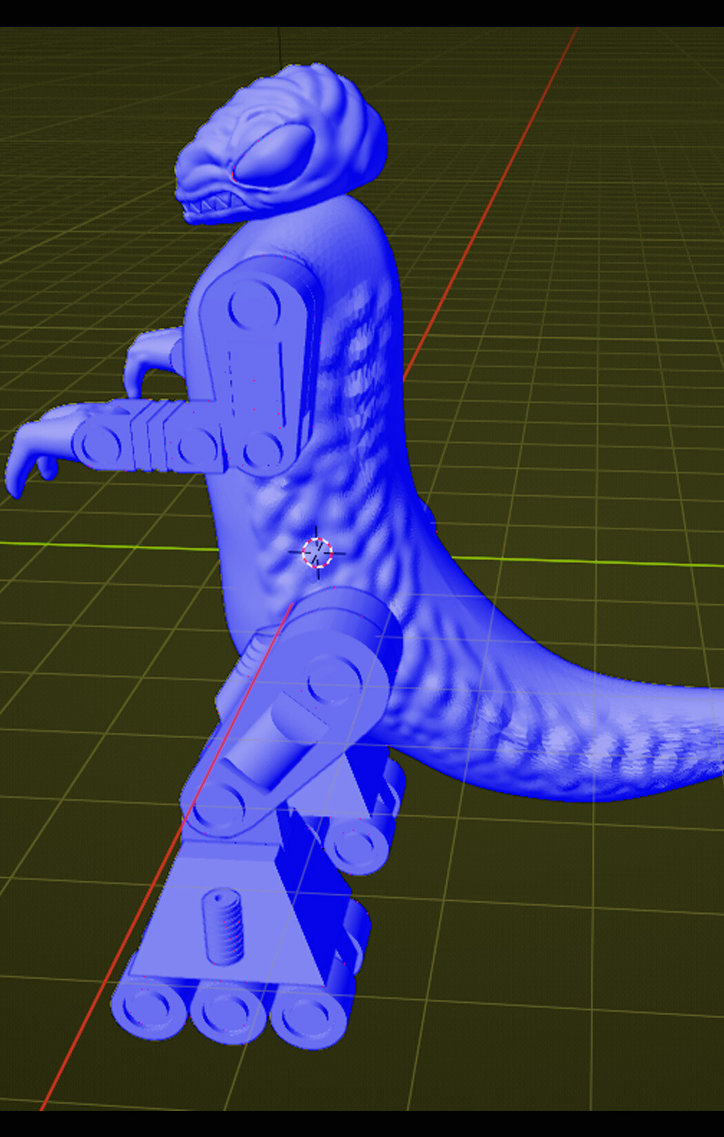 ArtStation - Ampzilla action figure micronauts cyborg dinosaur mesh ...