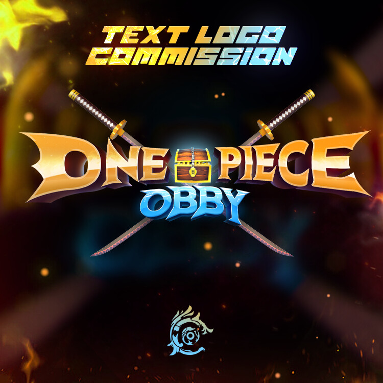 ArtStation - One Piece Obby - Text Logo Commission