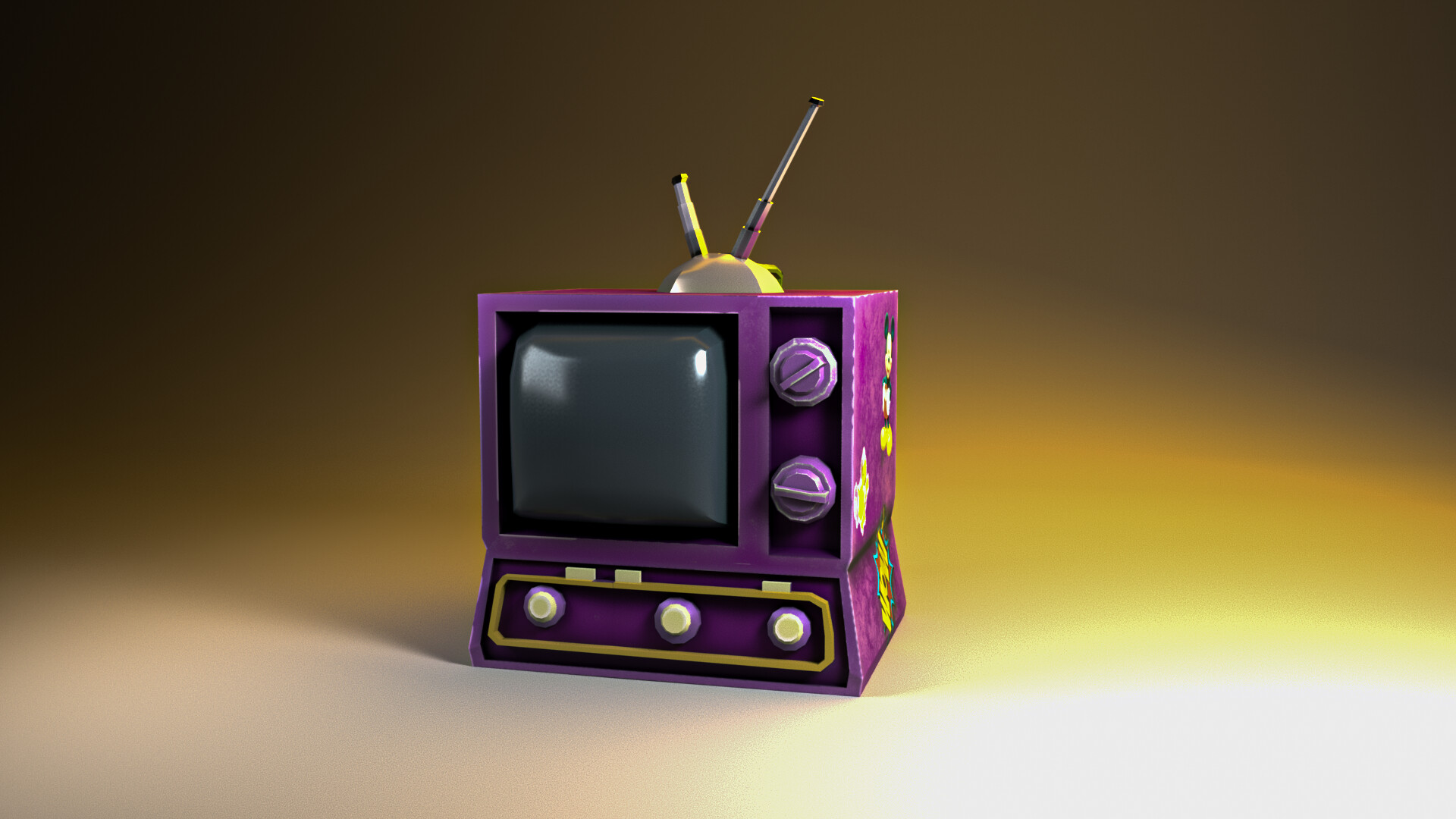 ArtStation - RETRO CARTOON TV