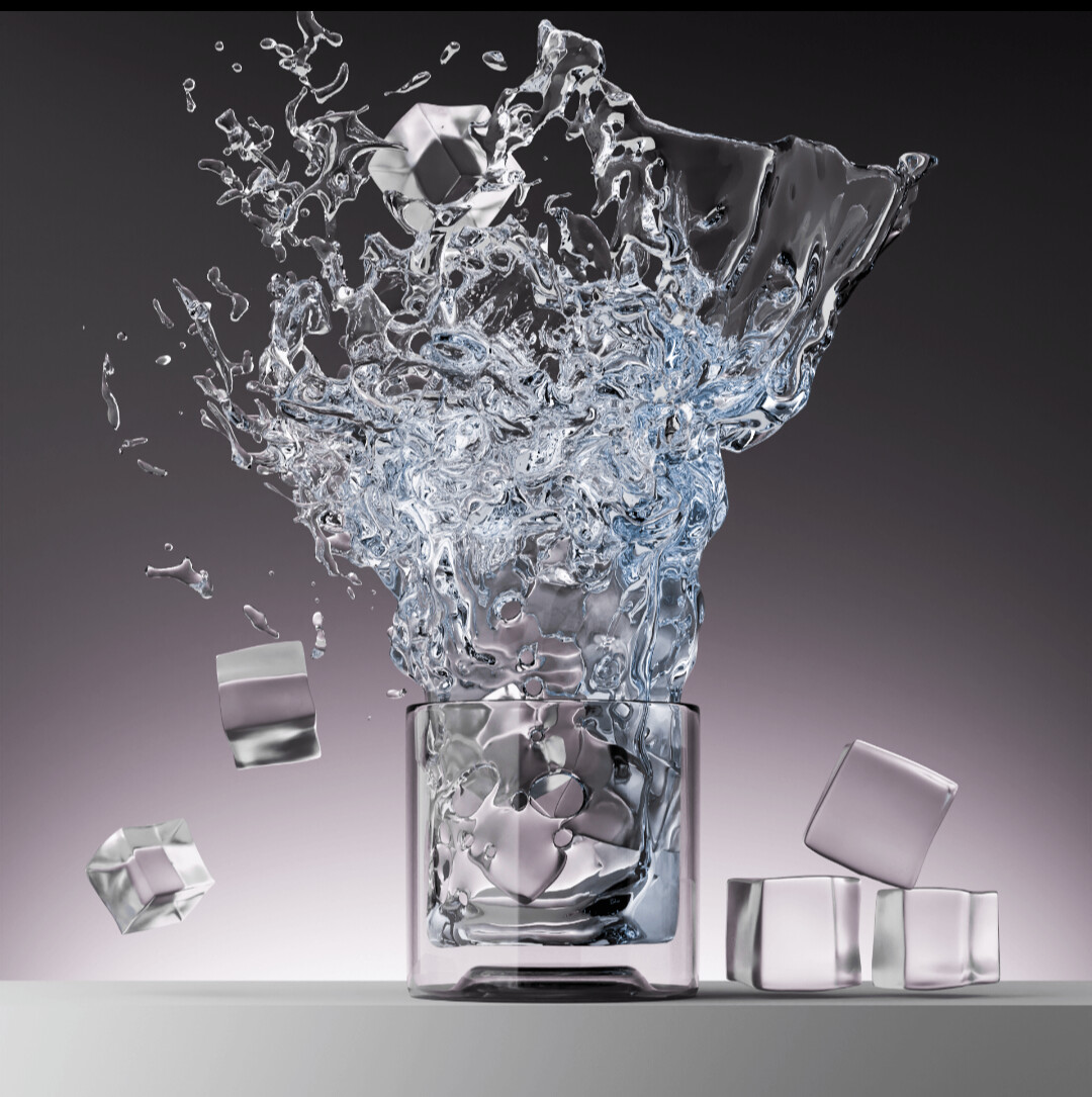 ArtStation - 3D Splash Water Simmulation