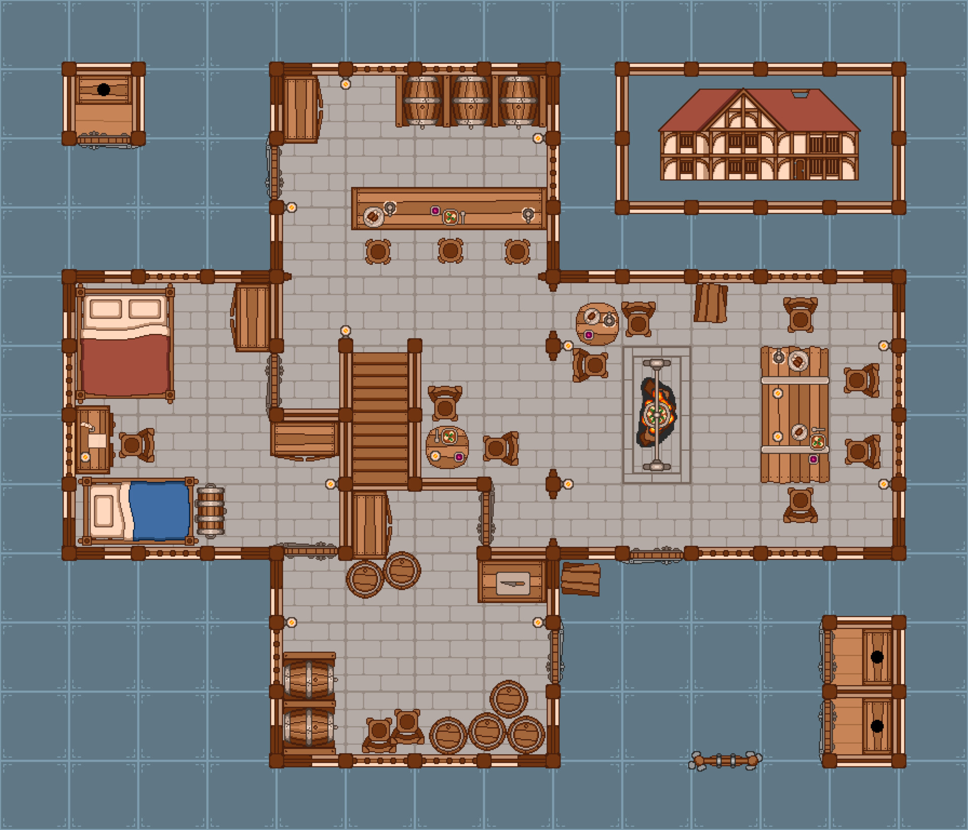 ArtStation - TTRPG Taven Map