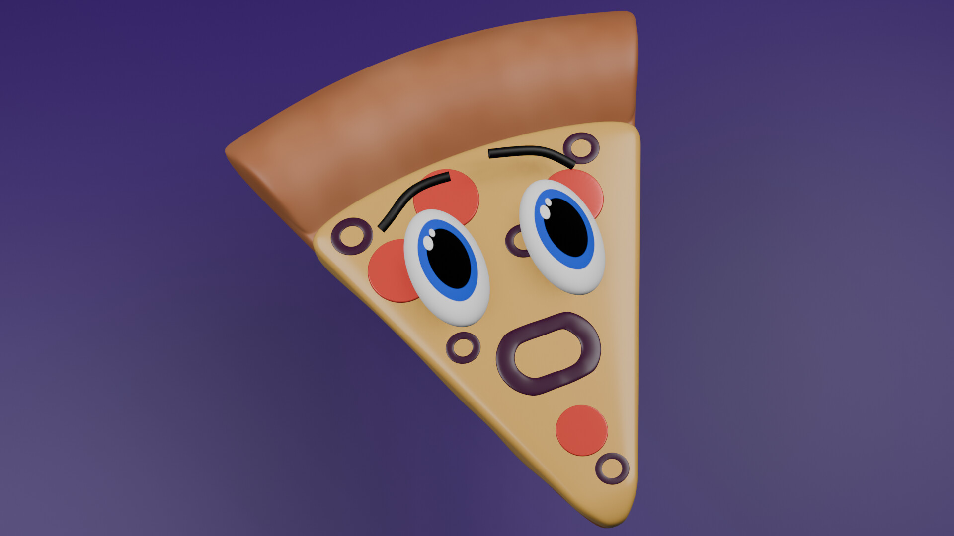 ArtStation - scared pizza