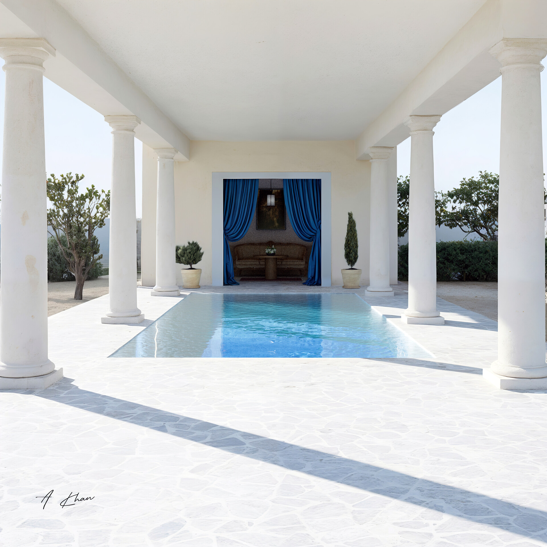ArtStation - Villa Hera - Santorini, Greece