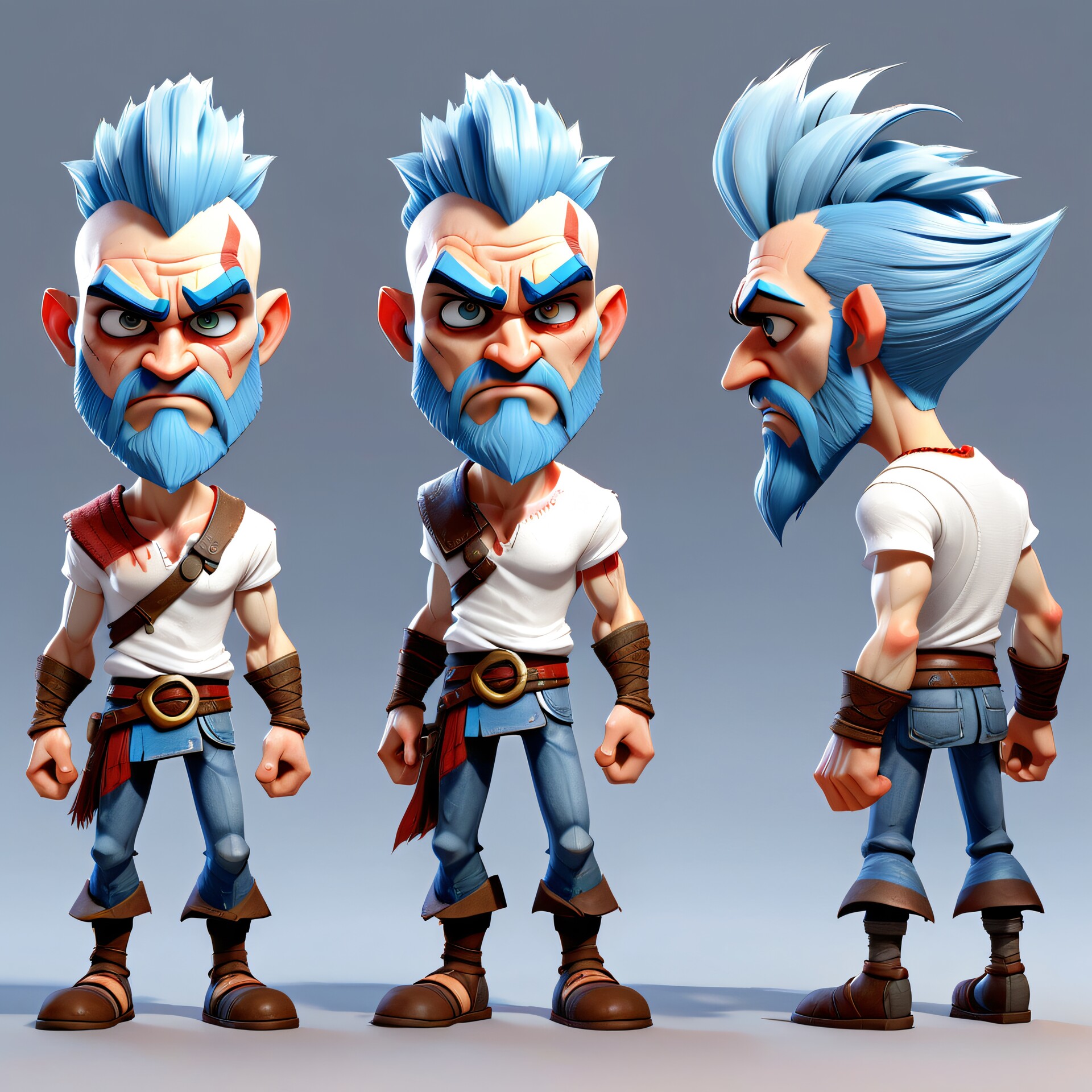 ArtStation - +210 Stylized Kratos | 4K